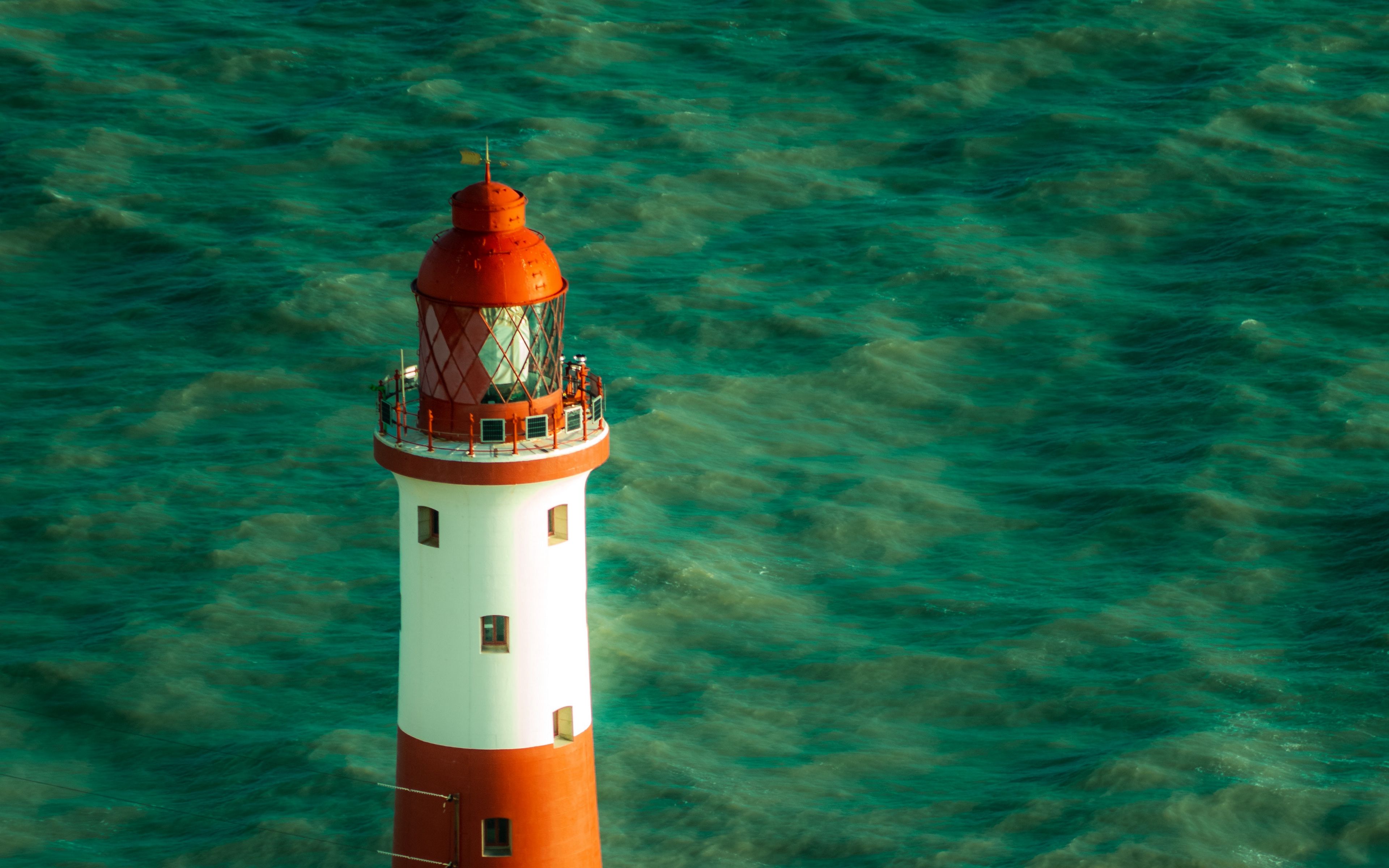Download wallpaper 3840x2400 lighthouse, water, building, architecture ...