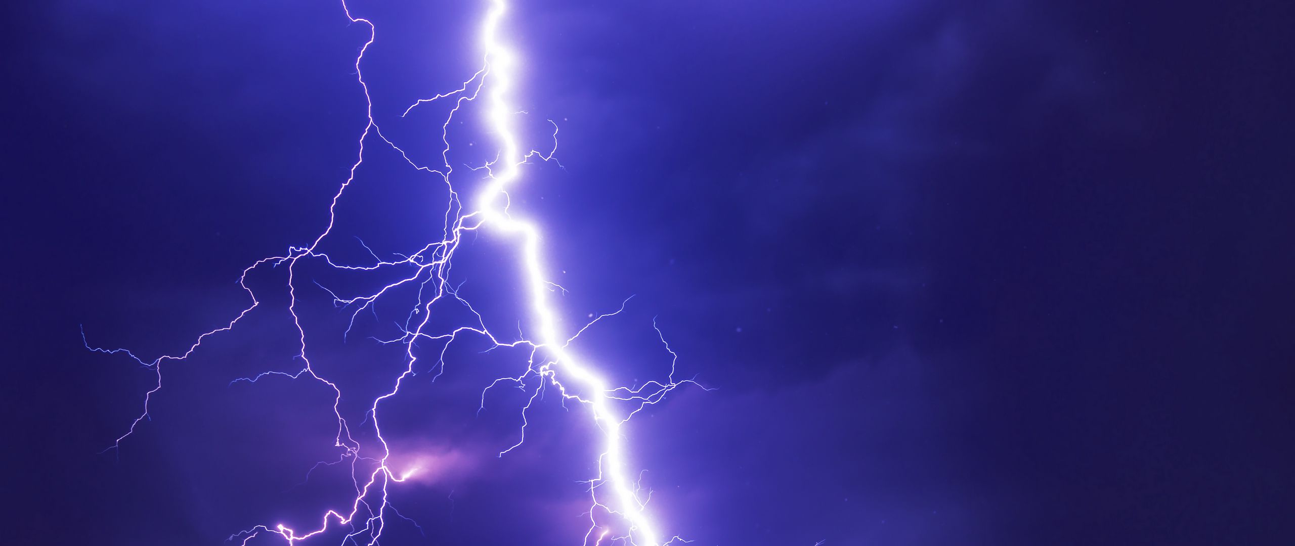 Download wallpaper 2560x1080 lightning, thunderstorm, sky, cloudy dual ...