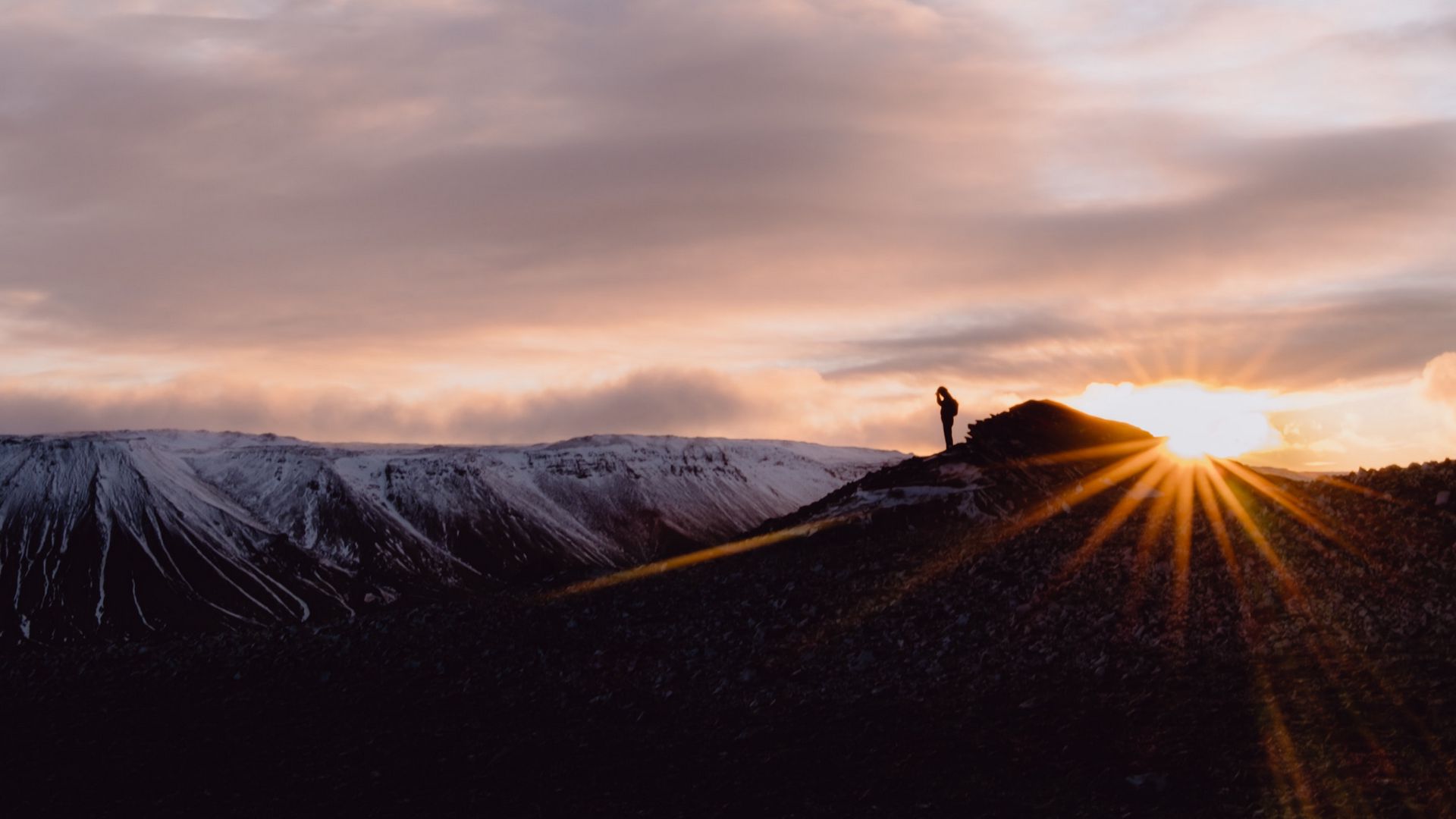 Download wallpaper 1920x1080 loneliness, alone, sun rays full hd, hdtv ...