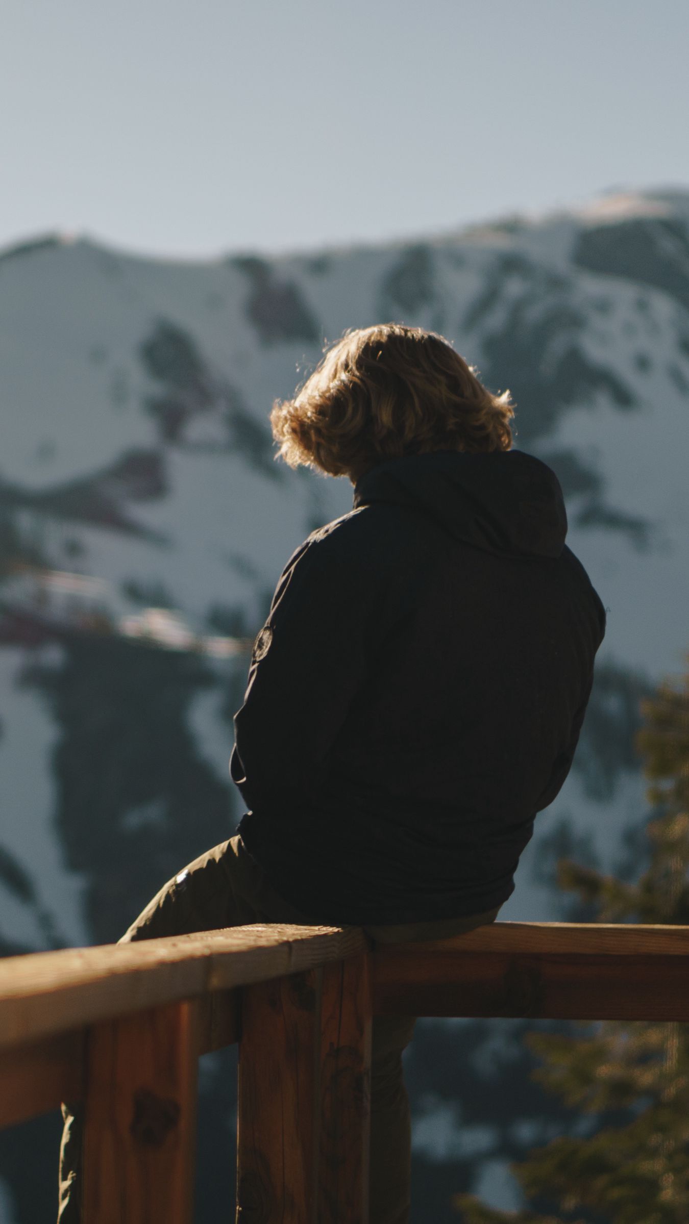 Man Alone In Nature