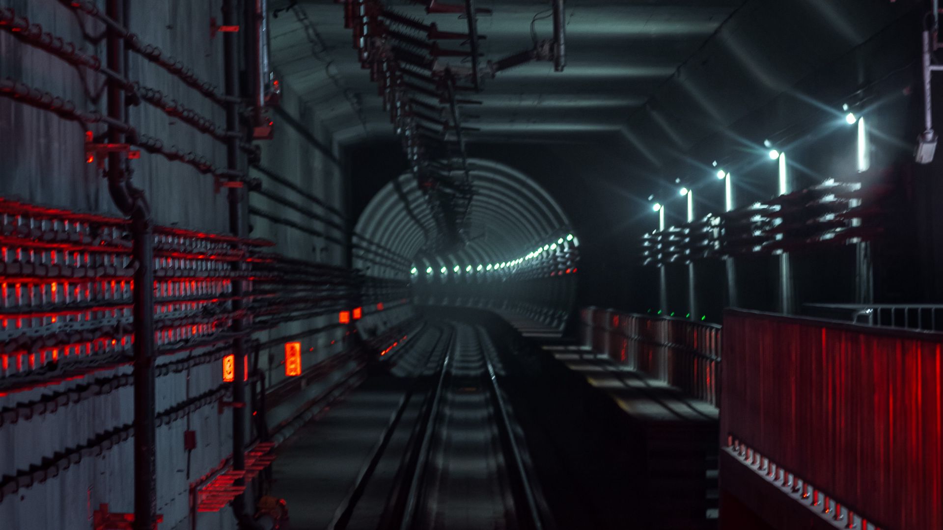 Download wallpaper 1920x1080 metro, subway, tunnel, rails full hd, hdtv ...