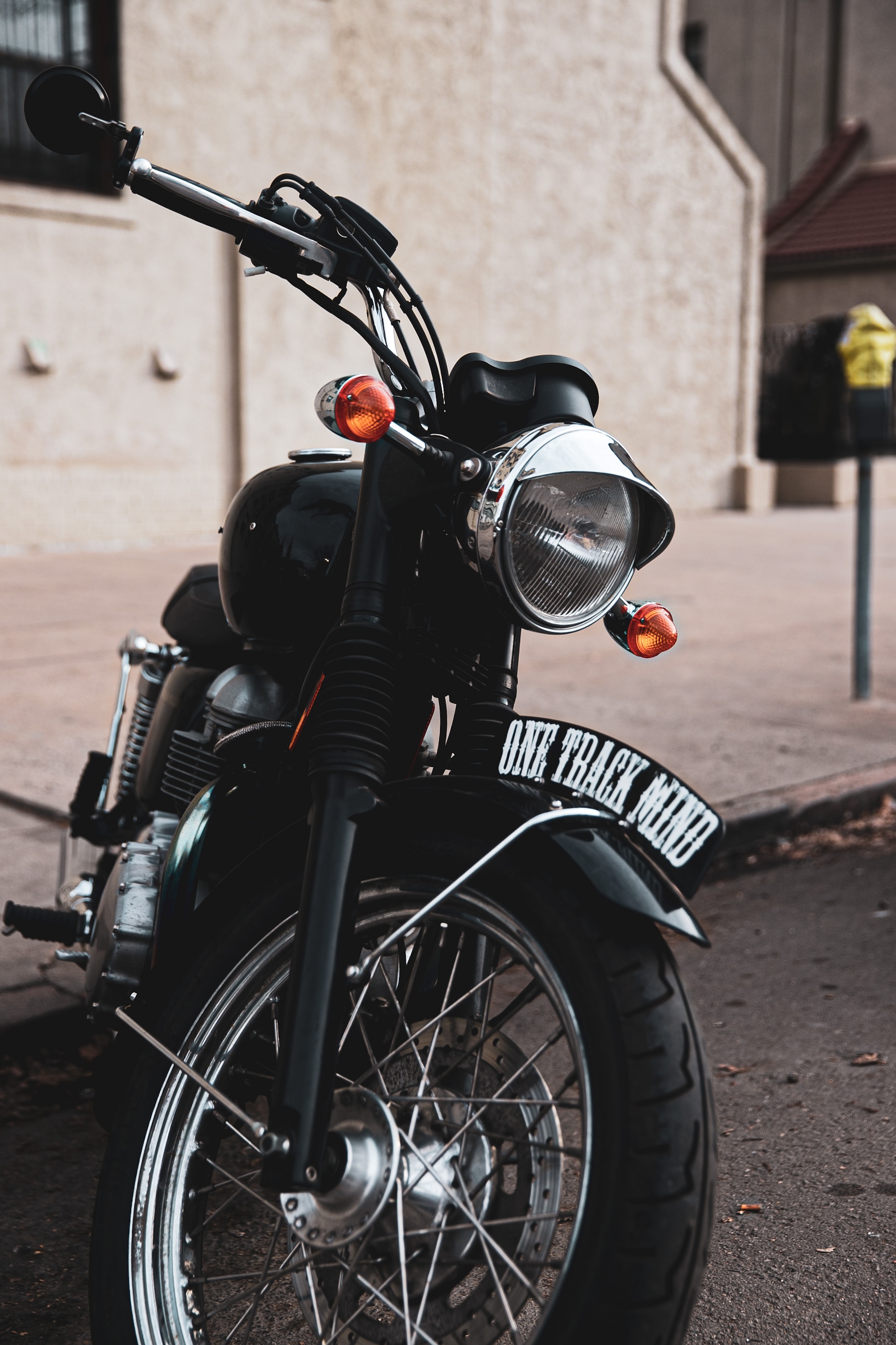 Download wallpaper 1967x2951 motorcycle, bike, black, front view hd ...