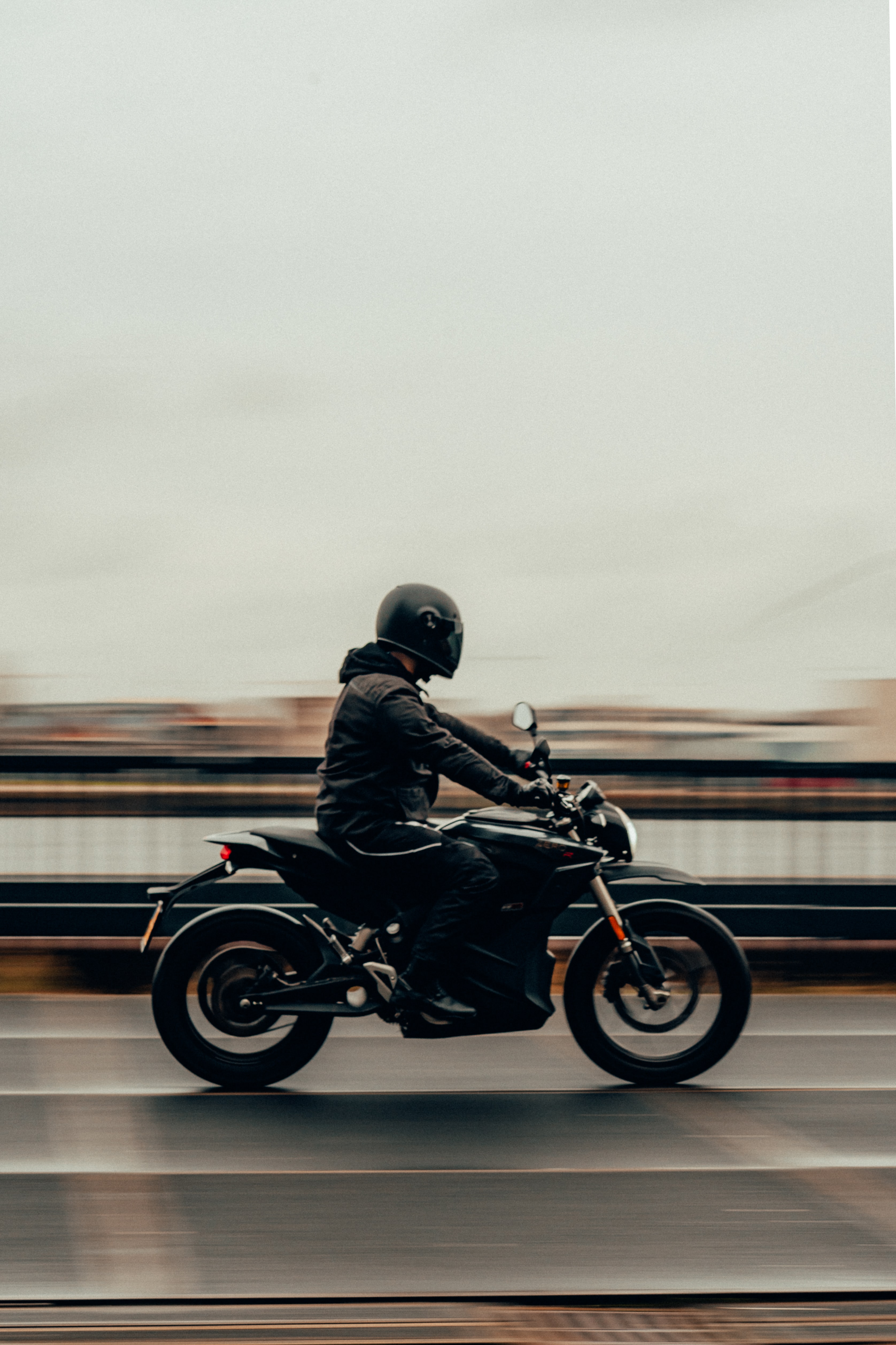 Download wallpaper 3352x5028 motorcycle, motorcyclist, speed, movement ...
