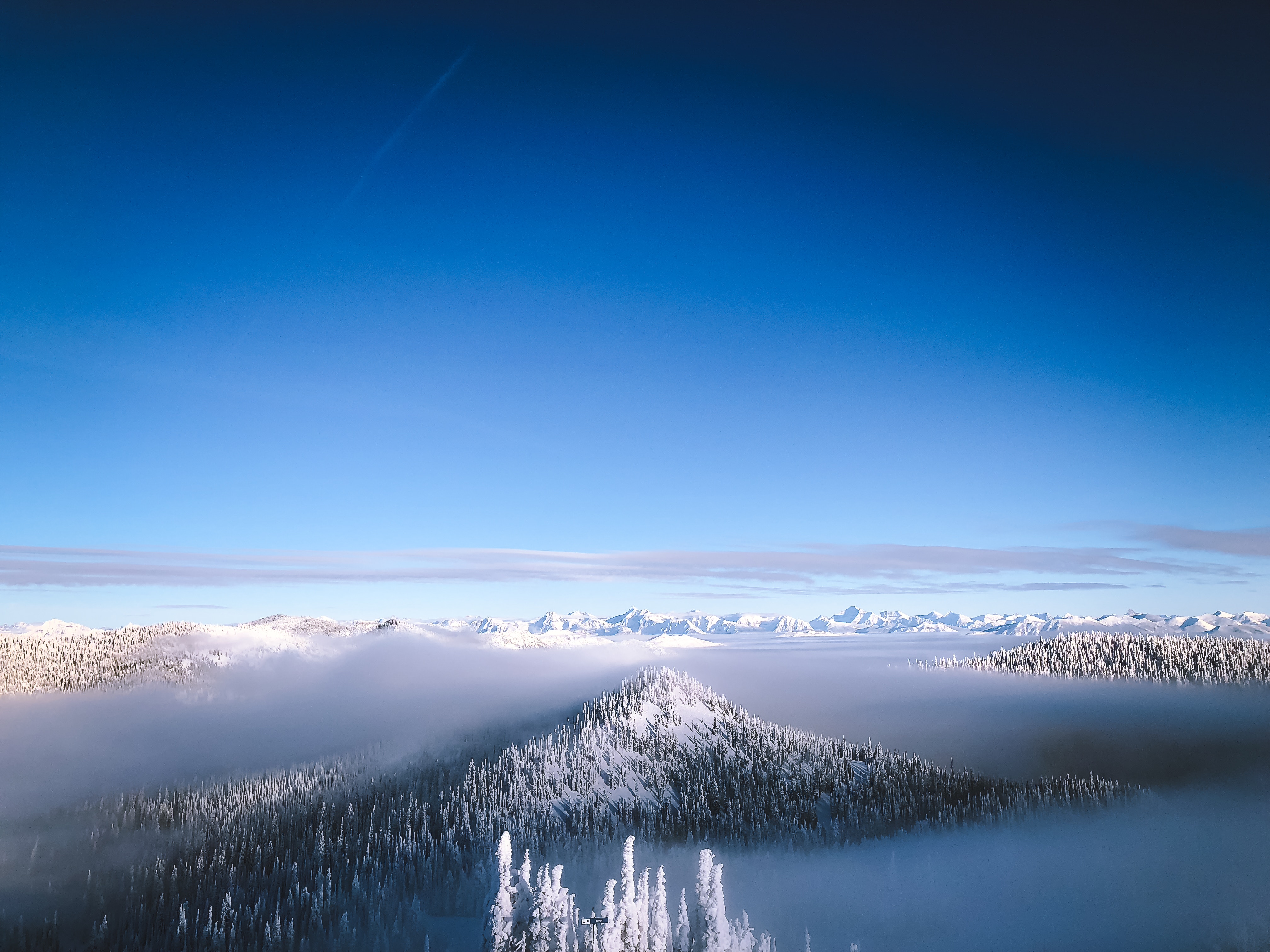 Download wallpaper 4032x3024 mountain, snow, winter, horizon, sky hd ...