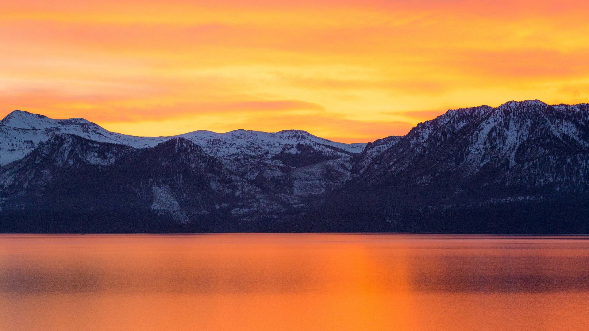 Download wallpaper 1920x1080 mountains, dawn, sea, horizon full hd ...