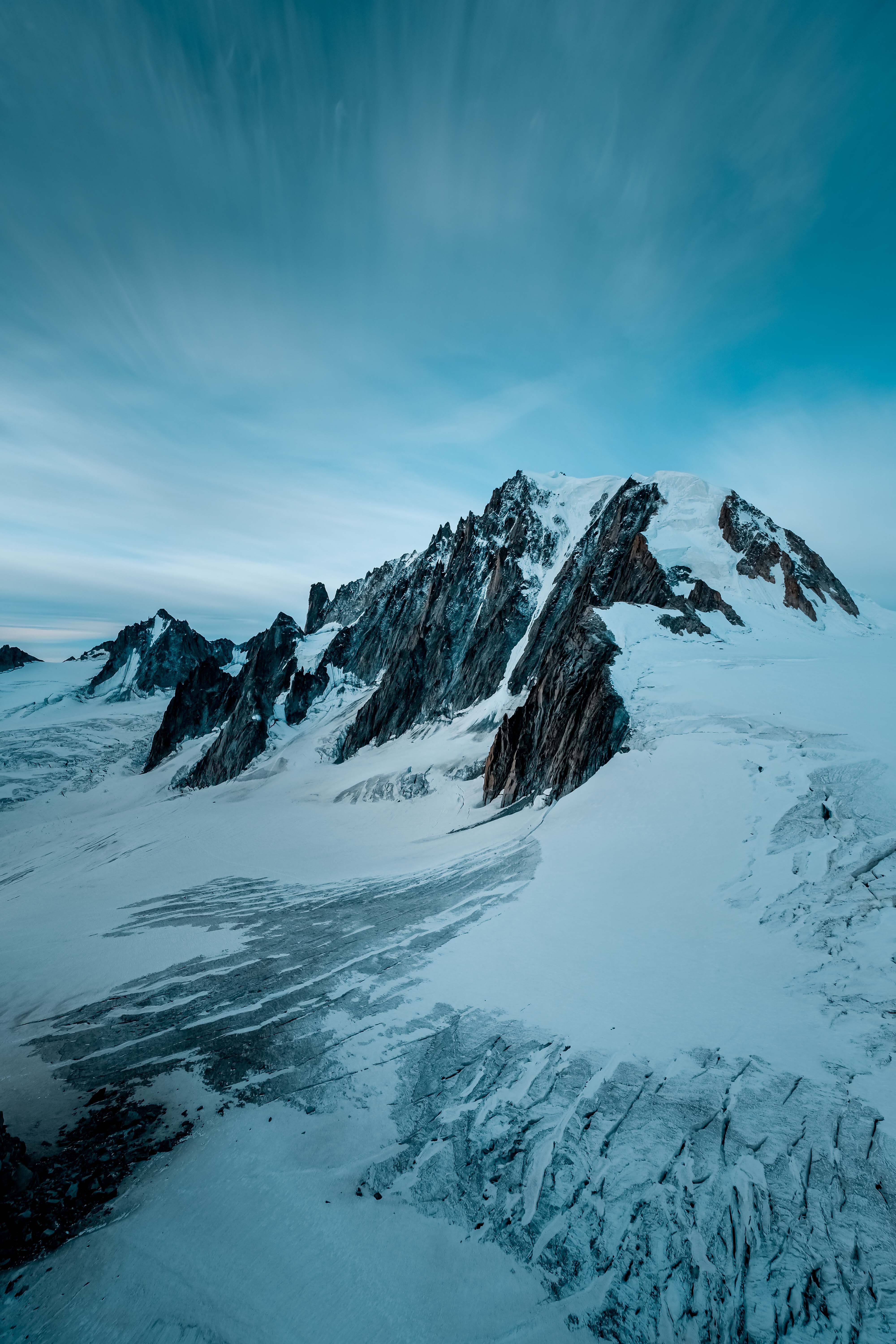 Download wallpaper 4000x6000 mountains, peaks, snowy, snow, landscape ...