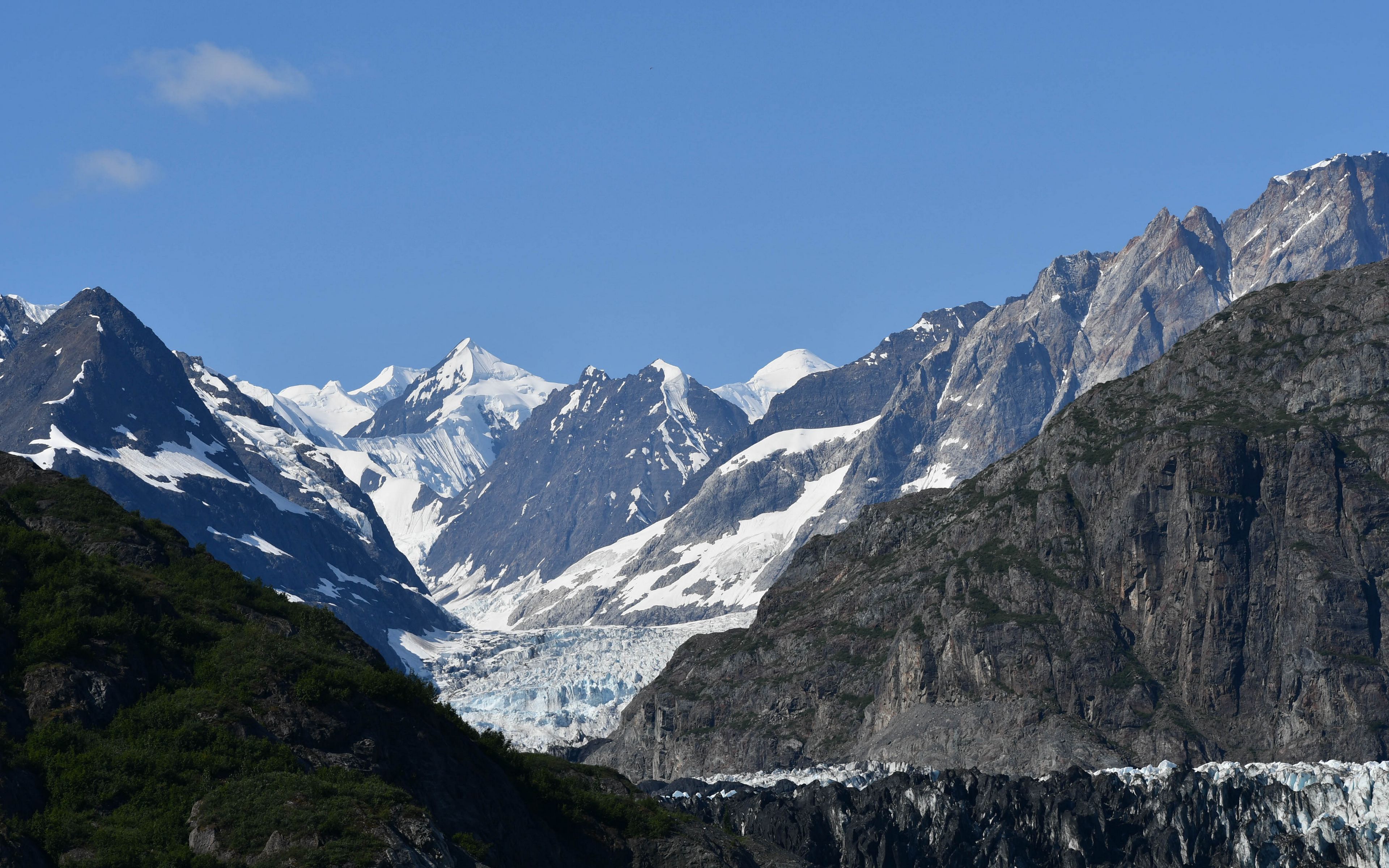 Download wallpaper 3840x2400 mountains, relief, snow, landscape 4k ...