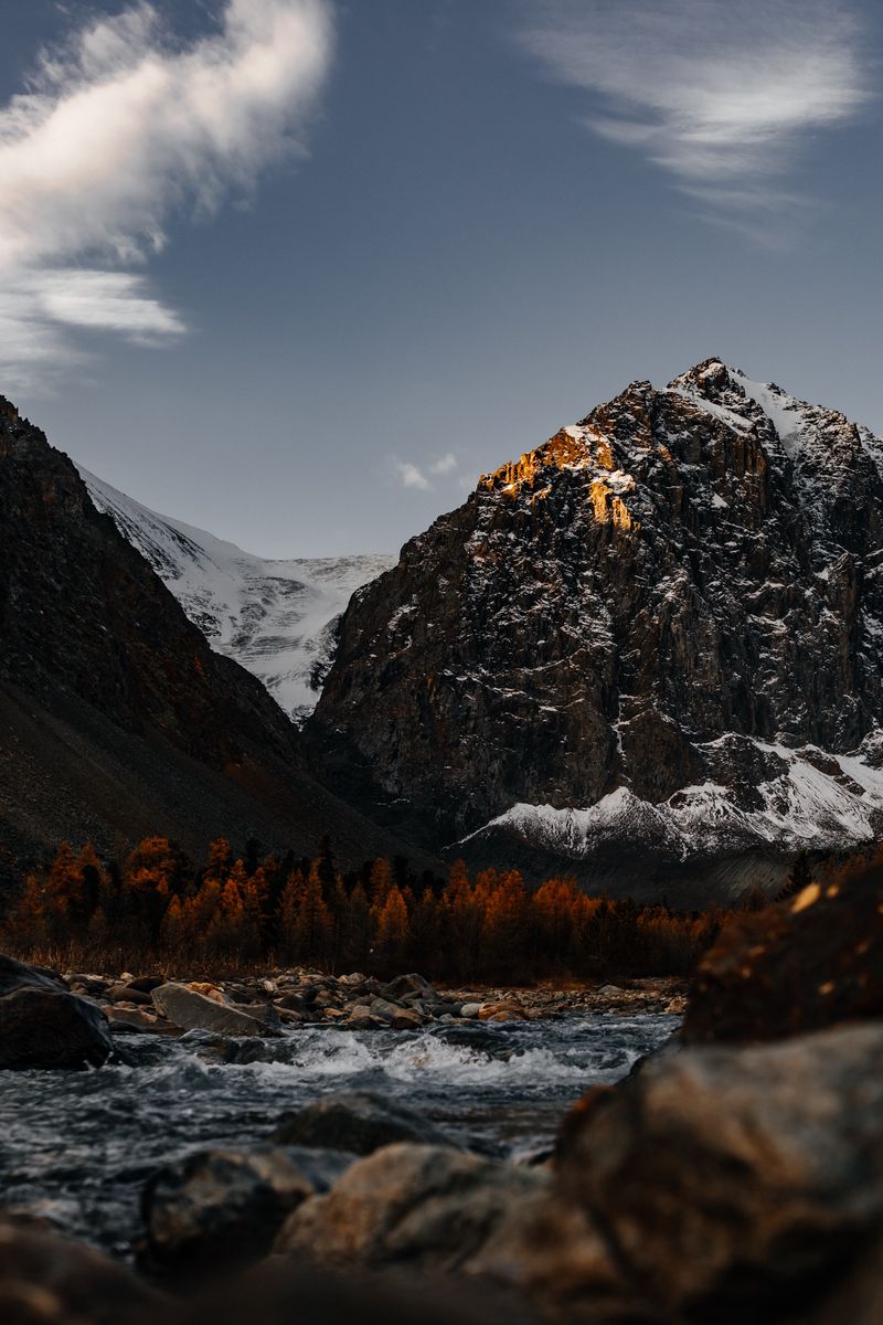 Download wallpaper 800x1200 mountains, river, stones, trees, nature ...