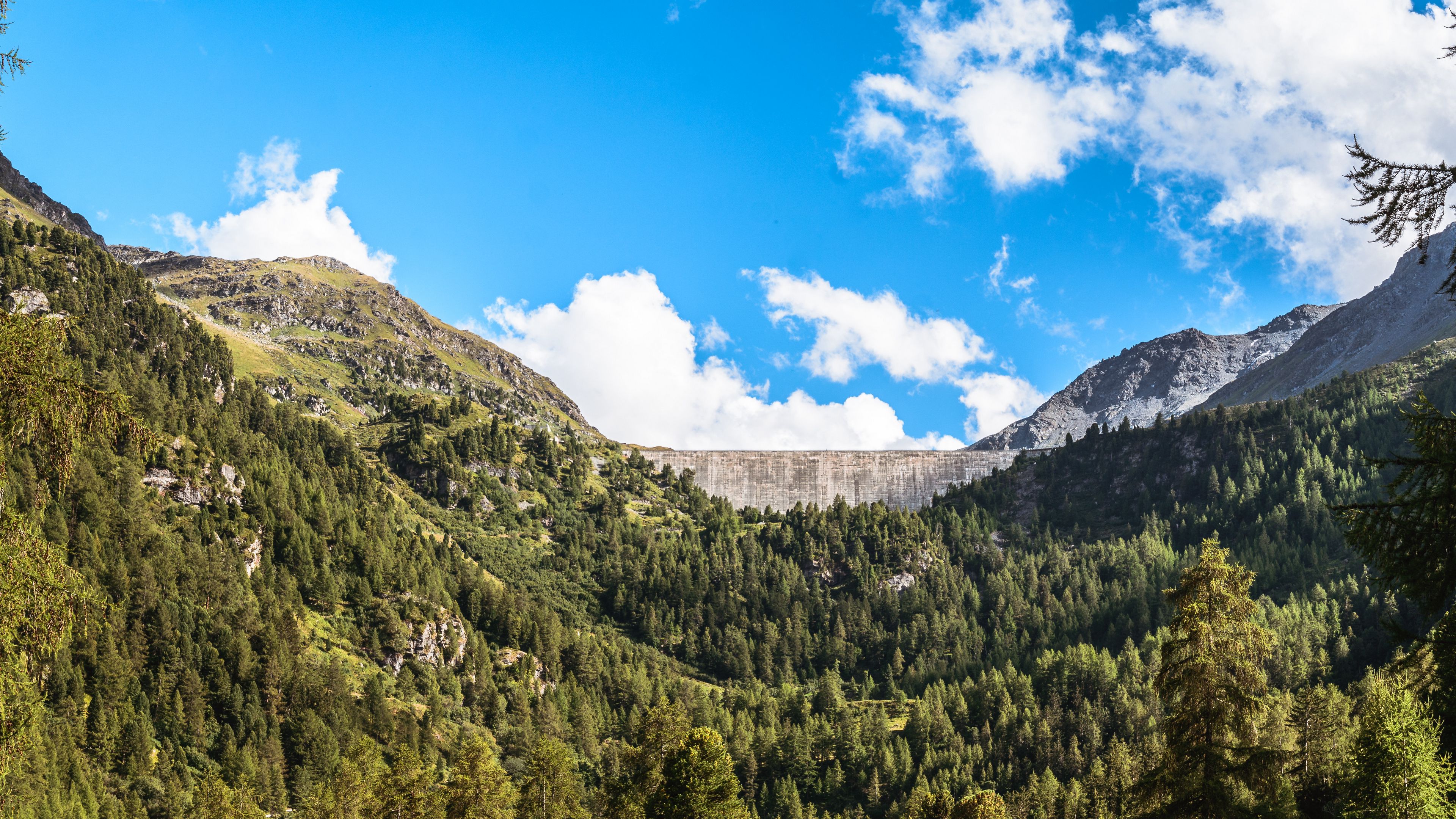 Download wallpaper 3840x2160 mountains, slope, forest, trees, nature 4k ...