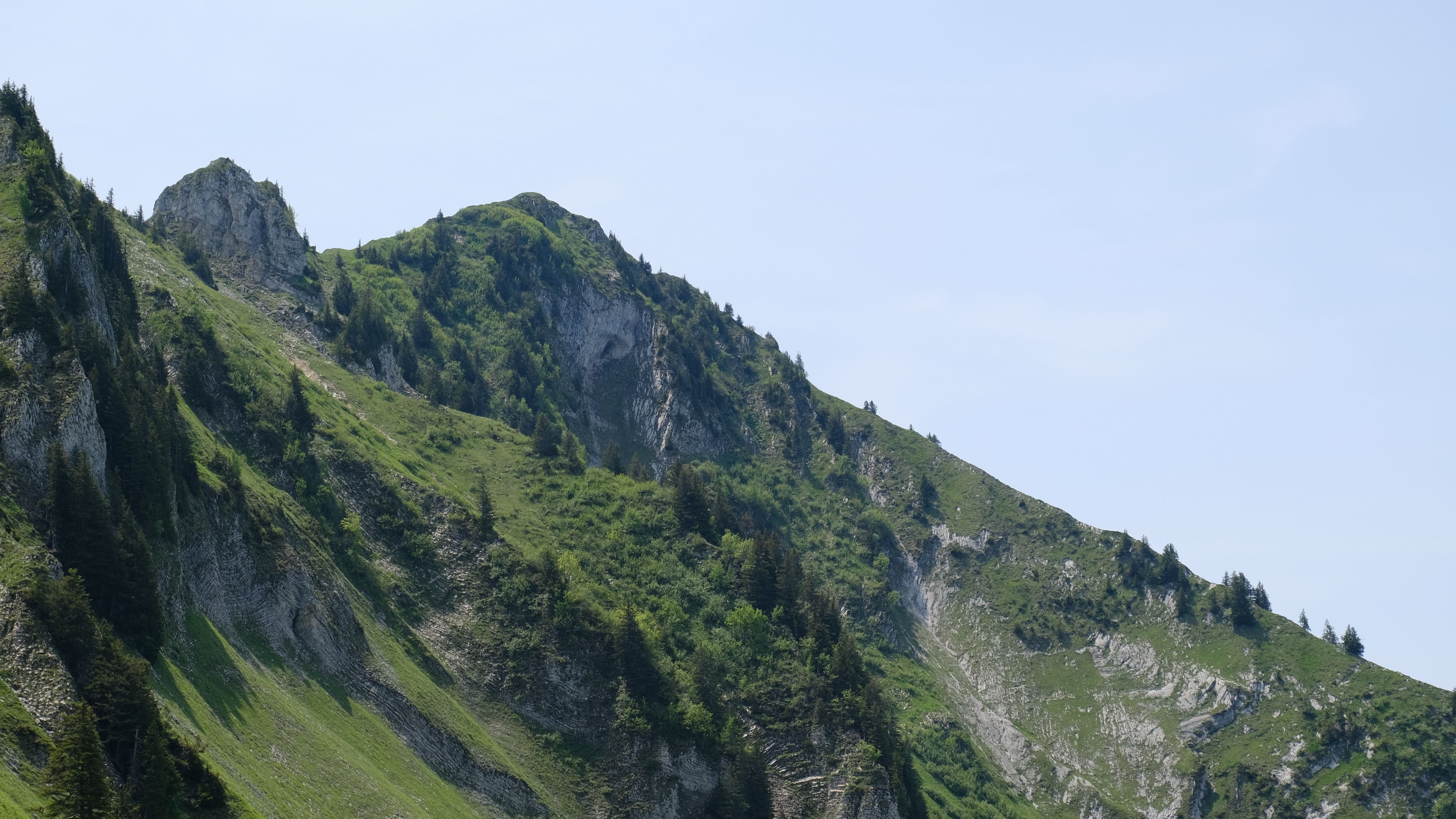 Download wallpaper 3840x2160 mountains, slope, landscape, trees 4k uhd ...