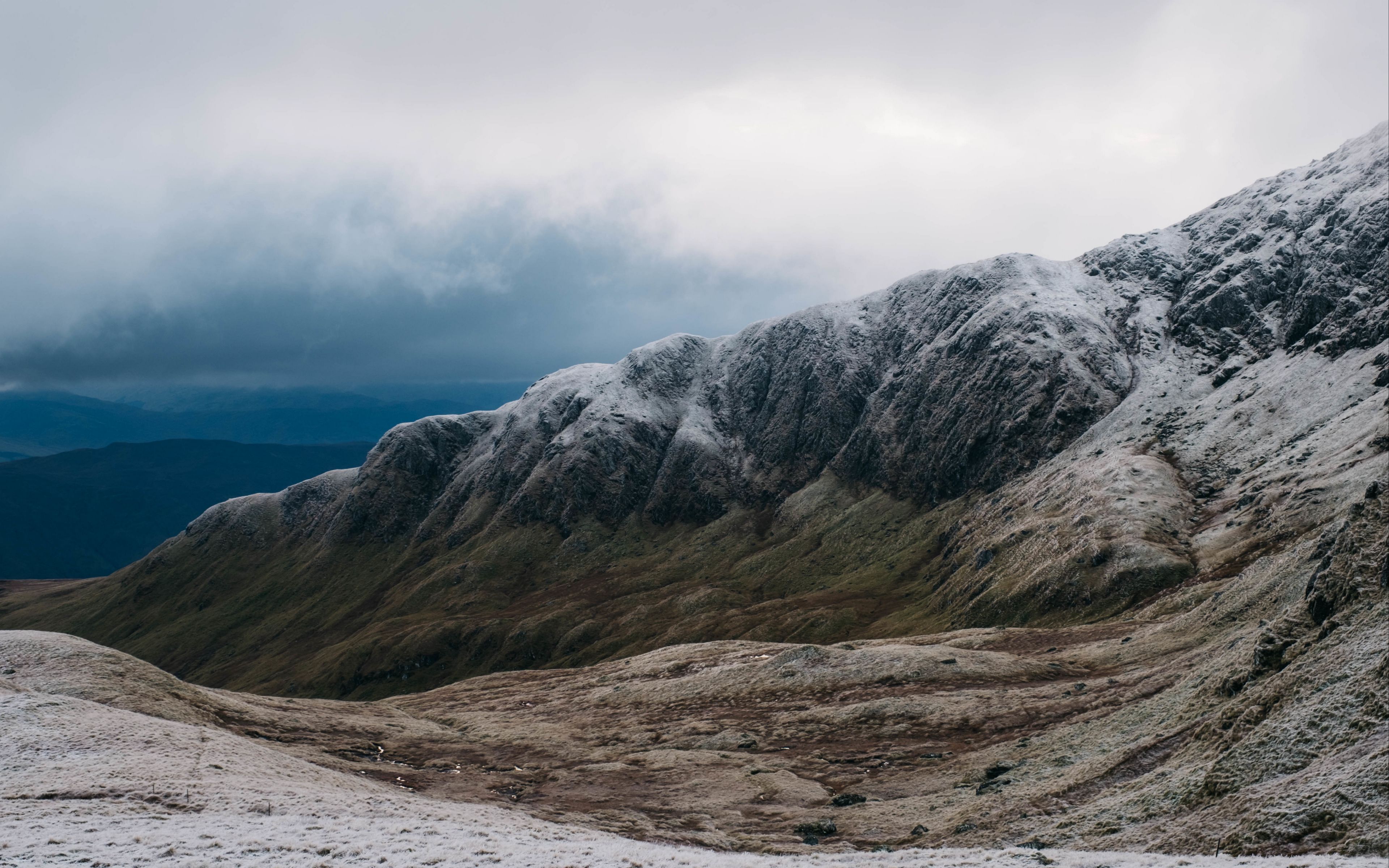 Download wallpaper 3840x2400 mountains, slope, relief, snow, nature 4k ...