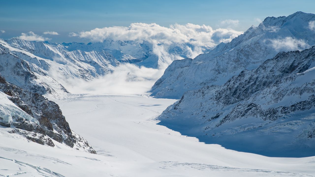 Wallpaper mountains, snow, relief, winter hd, picture, image