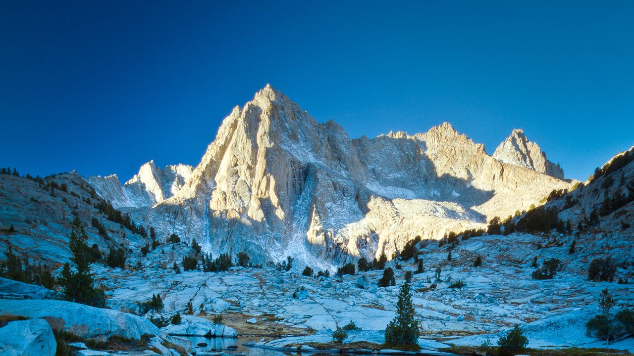 Wallpaper mountains, snow, water, reflection, landscape hd, picture, image
