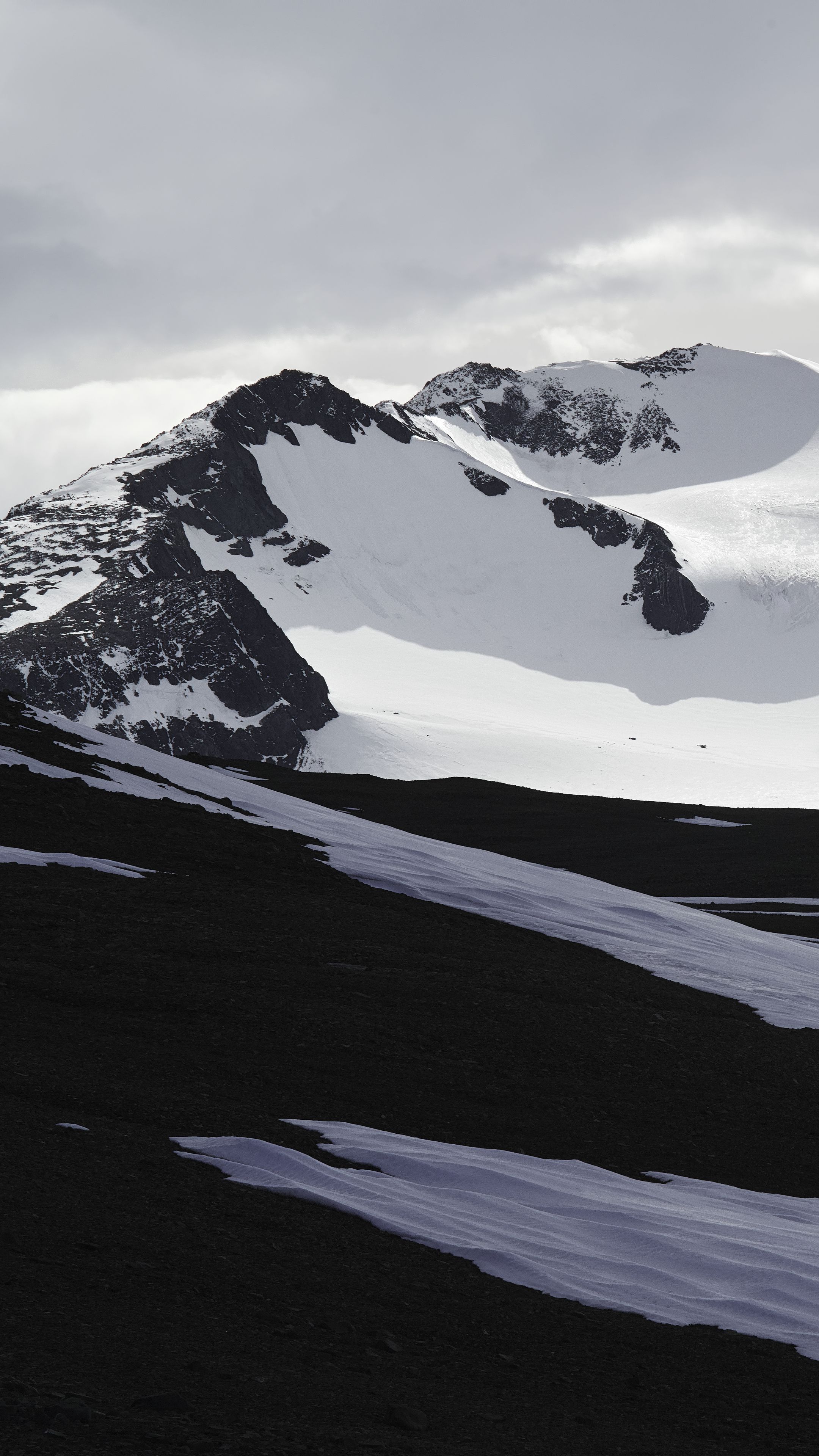 Download wallpaper 2160x3840 mountains, snow, winter, nature, landscape ...