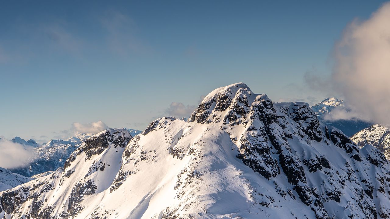 Wallpaper mountains, top, snow, slope, height hd, picture, image