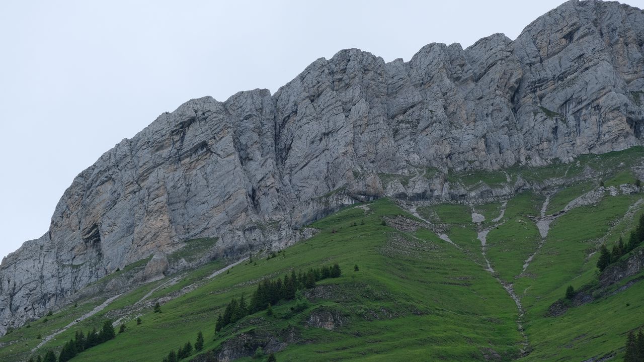 Wallpaper mountains, trees, relief, nature hd, picture, image