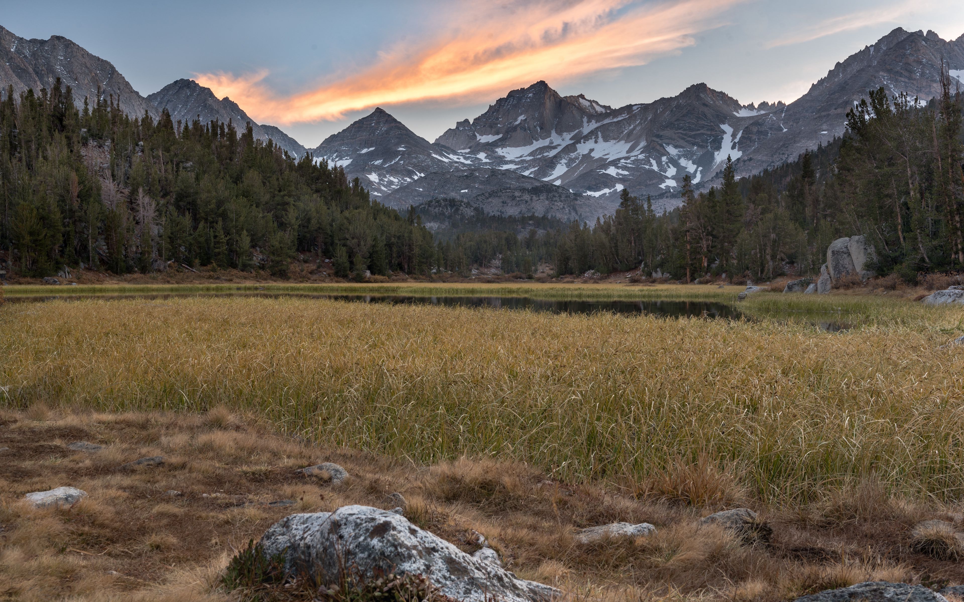 Download wallpaper 3840x2400 mountains, trees, space, landscape 4k ...