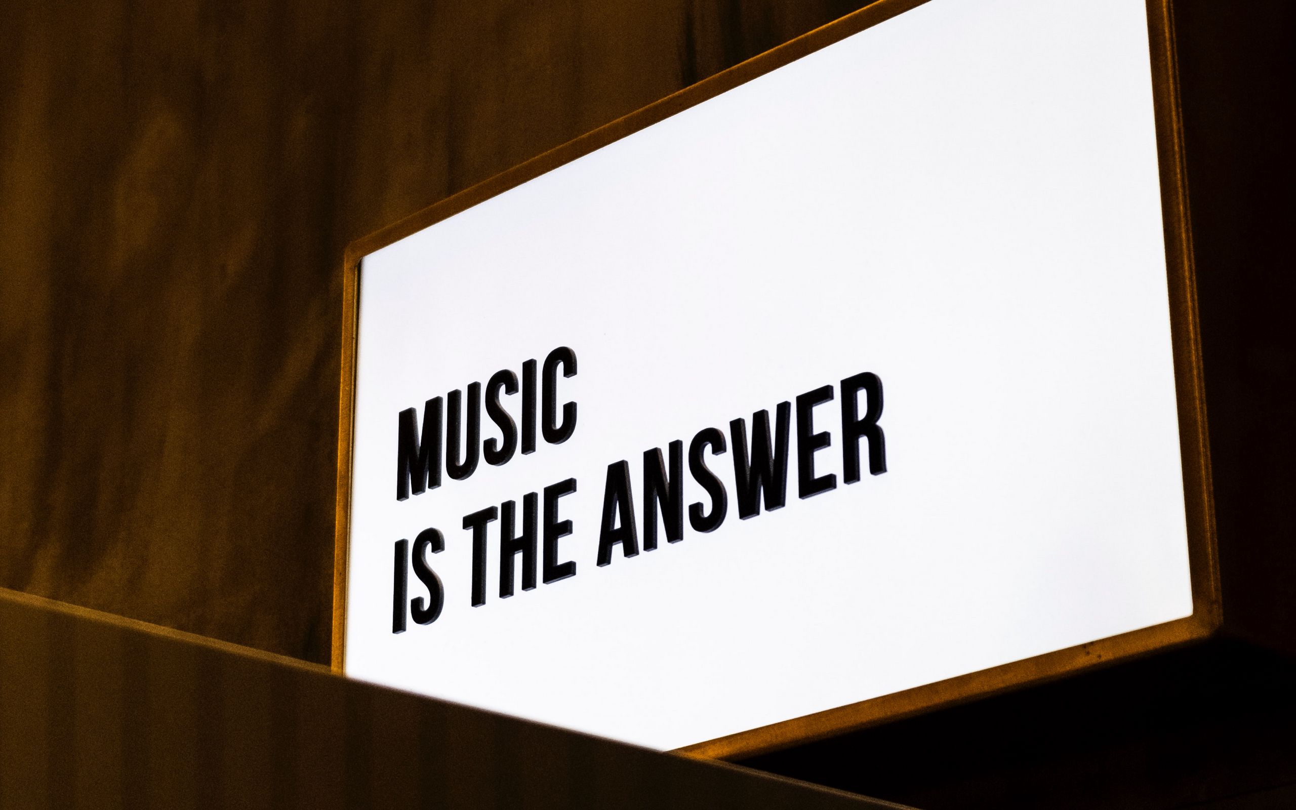 Download wallpaper 2560x1600 music, answer, inscription, words ...