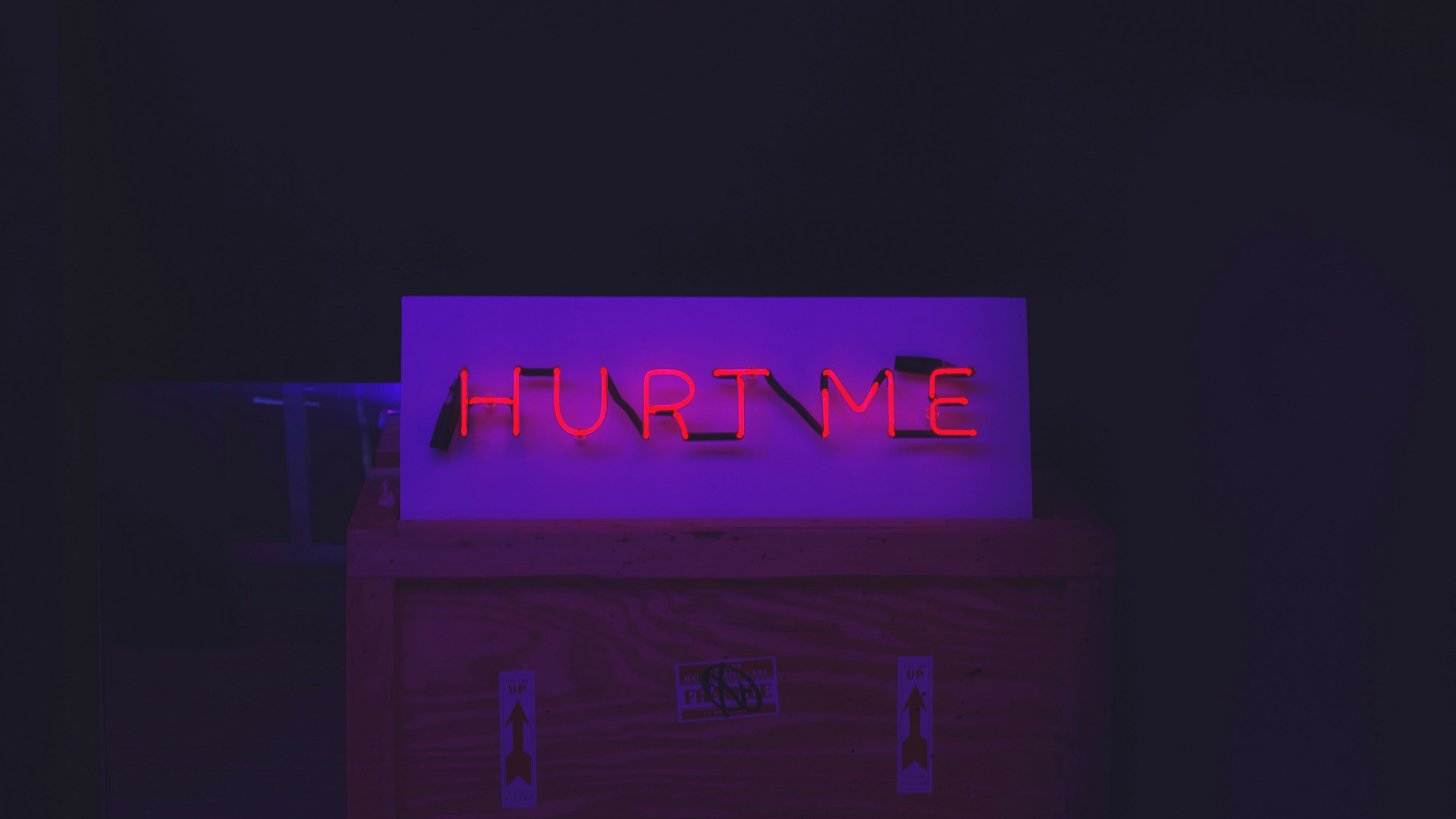 Download wallpaper 3840x2160 neon, inscription, text, highlighting 4k ...