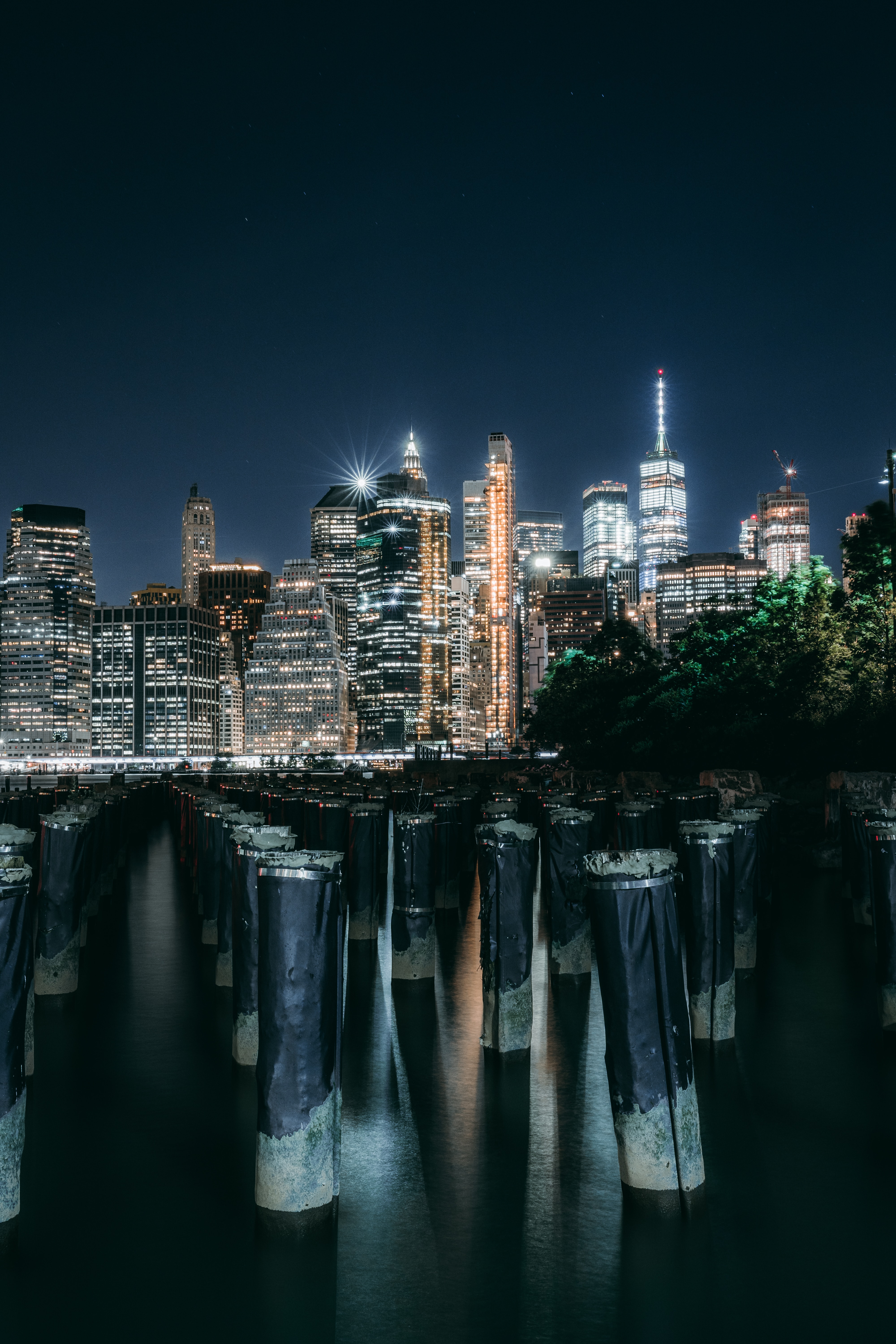 Download wallpaper 4000x6000 night city, buildings, architecture ...