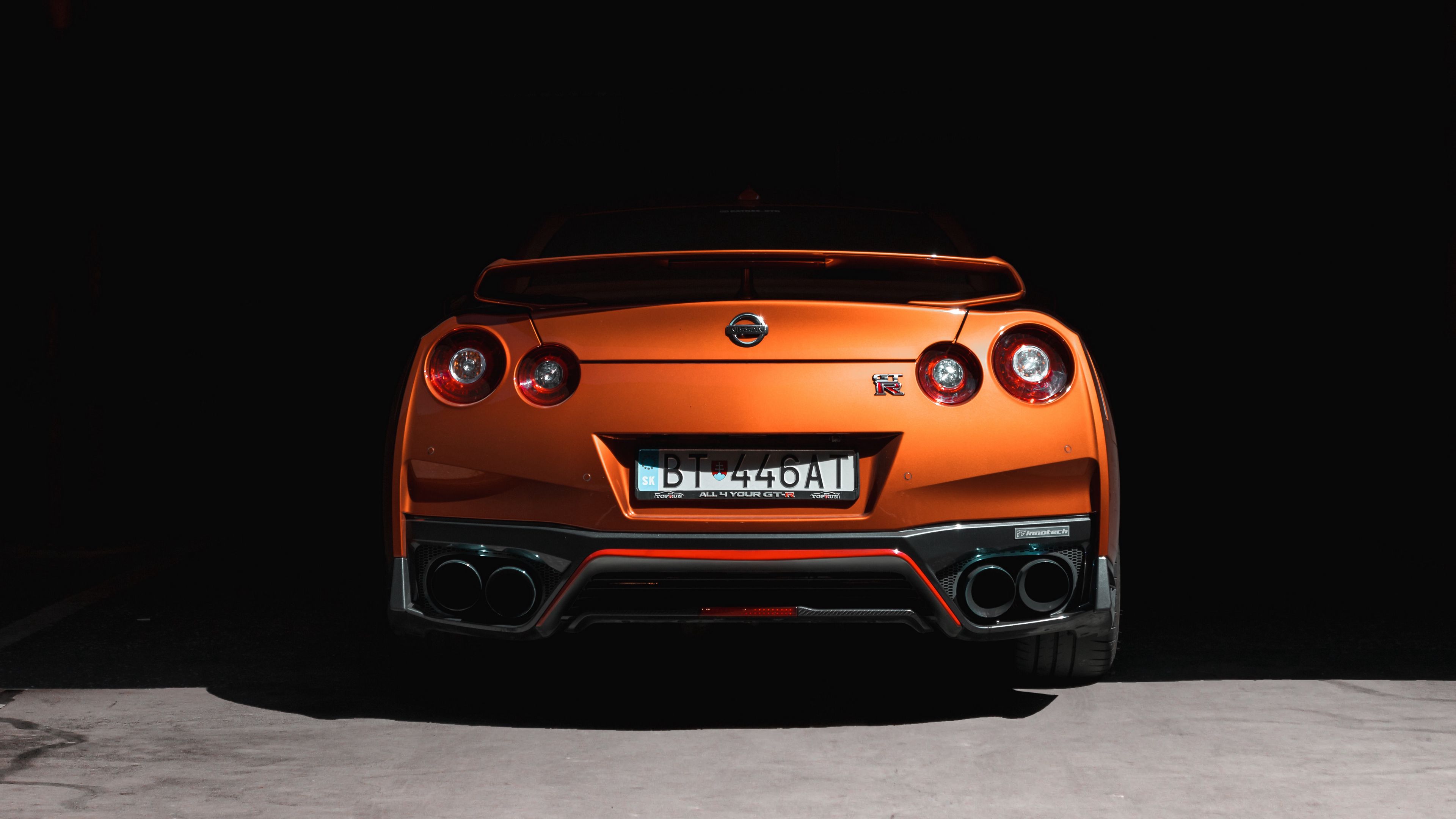 Download wallpaper 3840x2160 nissan gtr, nissan, sports car, car, rear ...