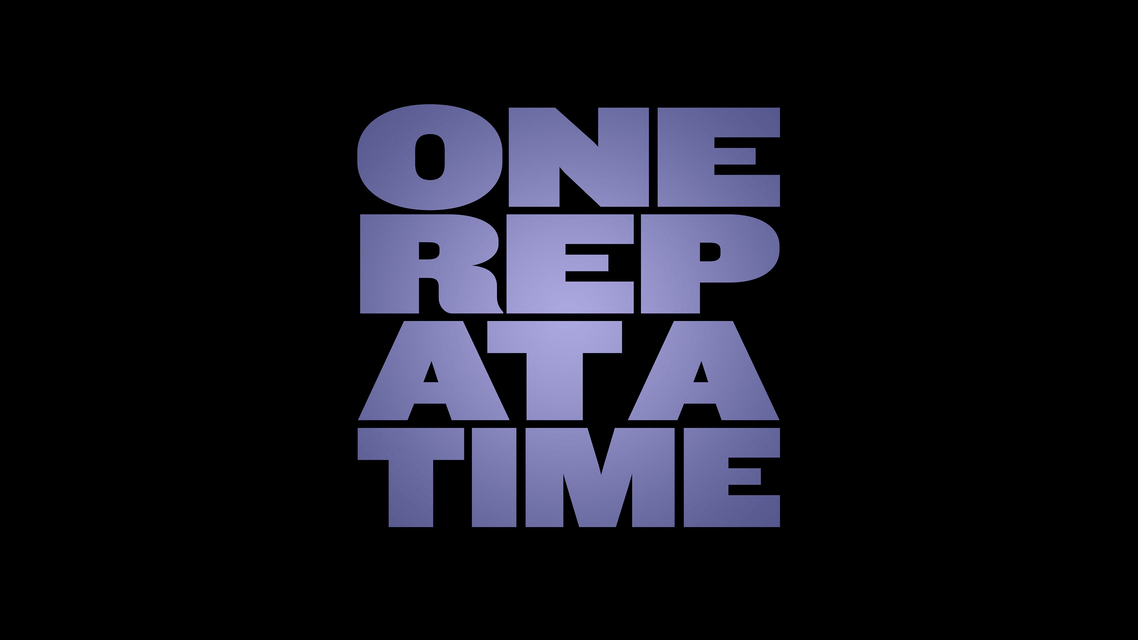 Download wallpaper 3840x2160 one rep, inscription, motivation, words ...