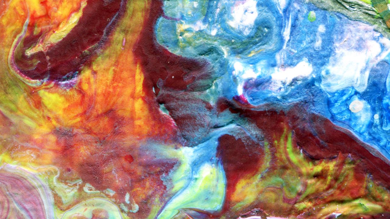 Wallpaper paint, liquid, stains, multicolored hd, picture, image