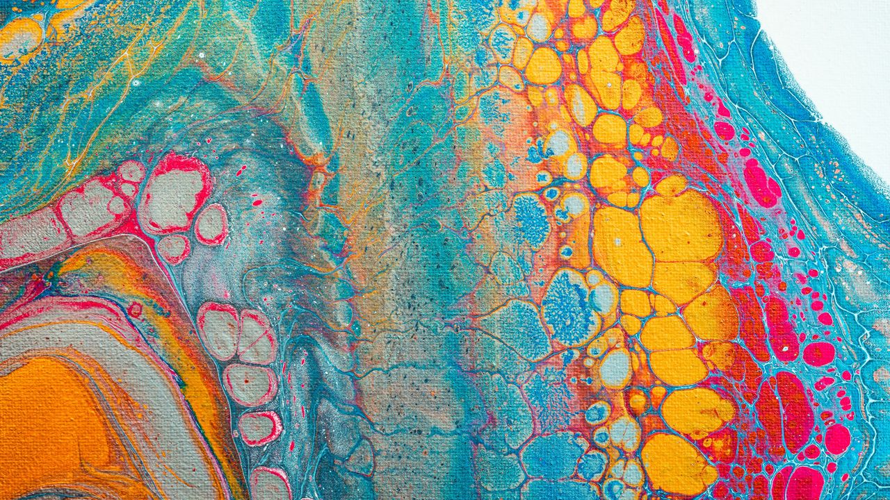 Wallpaper paint, stains, colorful, canvas hd, picture, image