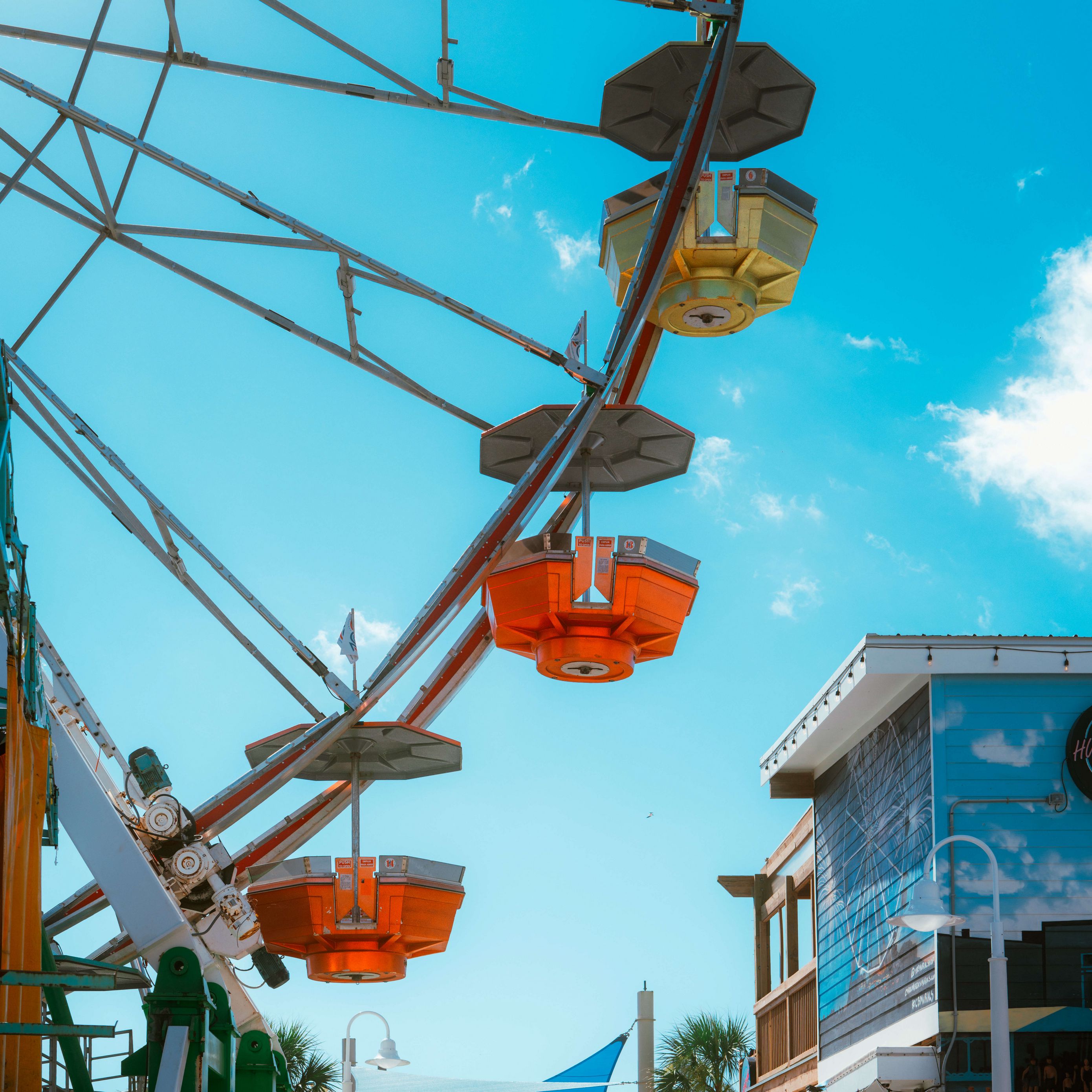 Download wallpaper 2780x2780 park, attraction, ferris wheel, summer ...
