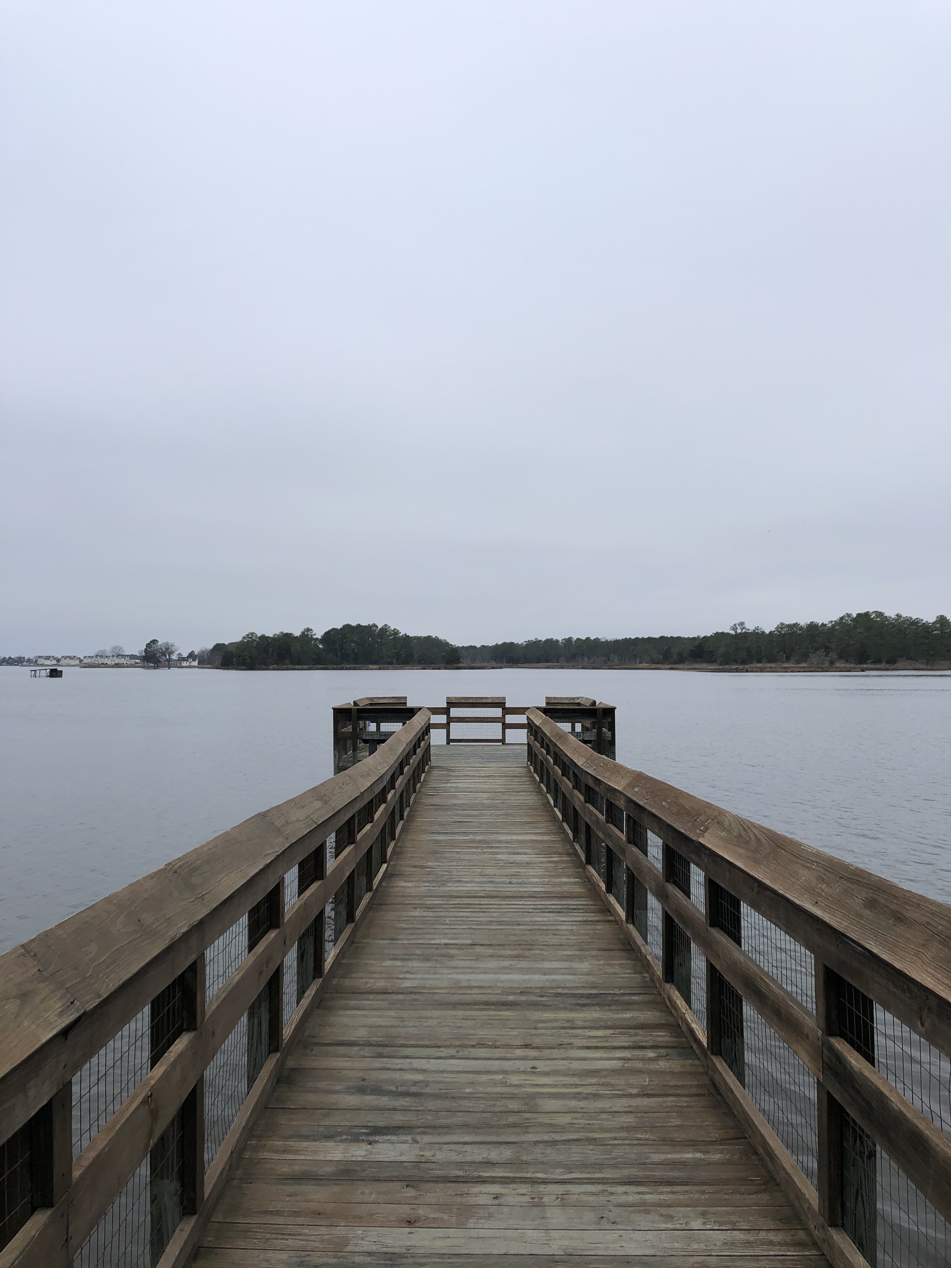 Download wallpaper 3024x4032 pier, water, river hd background