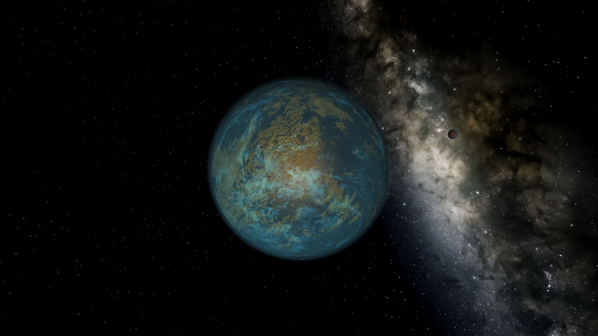 Download wallpaper 1920x1080 planet, stars, space, galaxy, universe ...