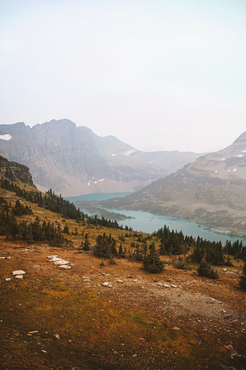 Download wallpaper 800x1200 river, mountains, fog, landscape iphone 4s ...
