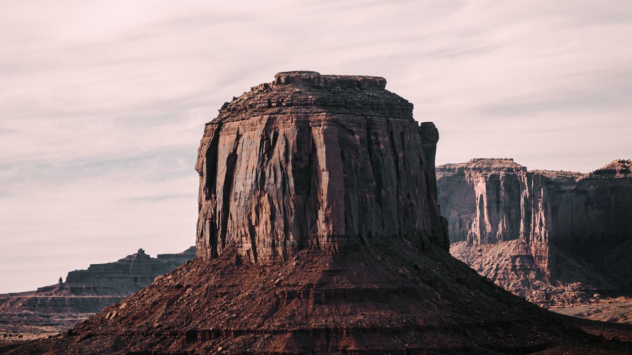 Wallpaper rock, stone, cliff, sky hd, picture, image