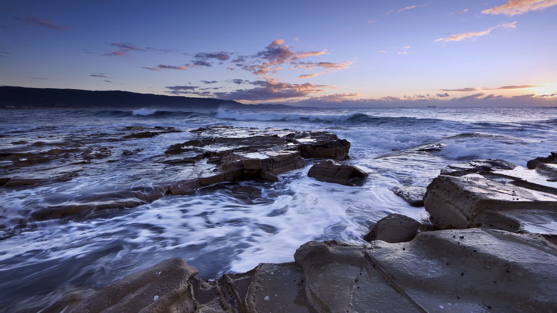 Download wallpaper 1920x1080 rocks, stones, sea, waves full hd, hdtv ...