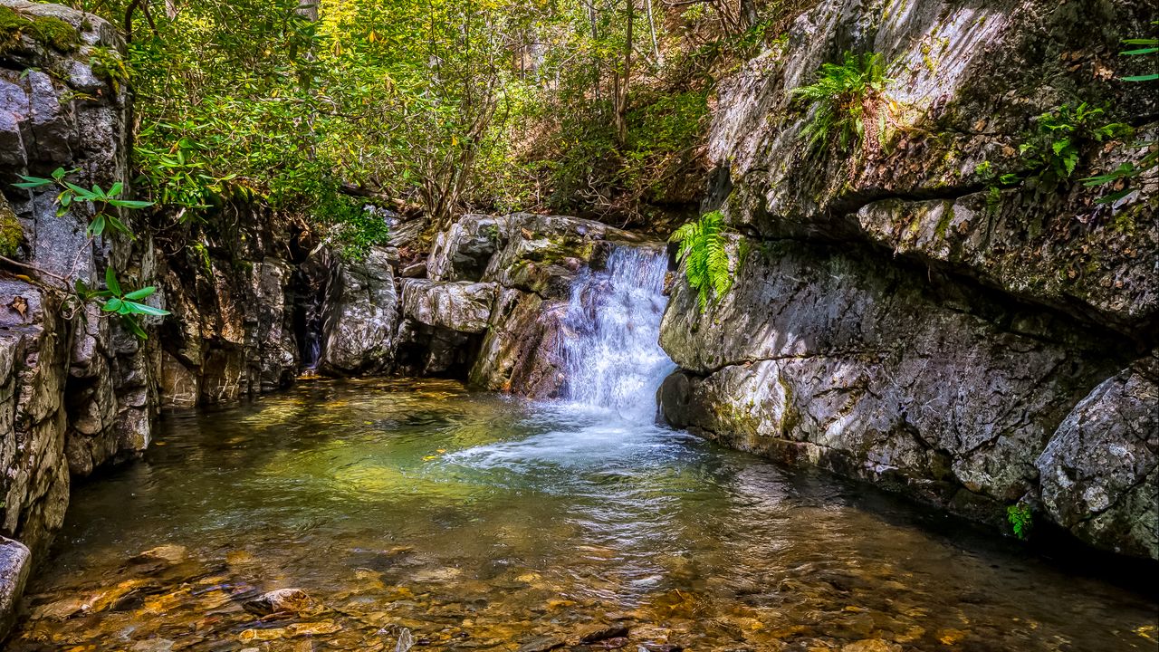Wallpaper rocks, water, river, nature, landscape hd, picture, image