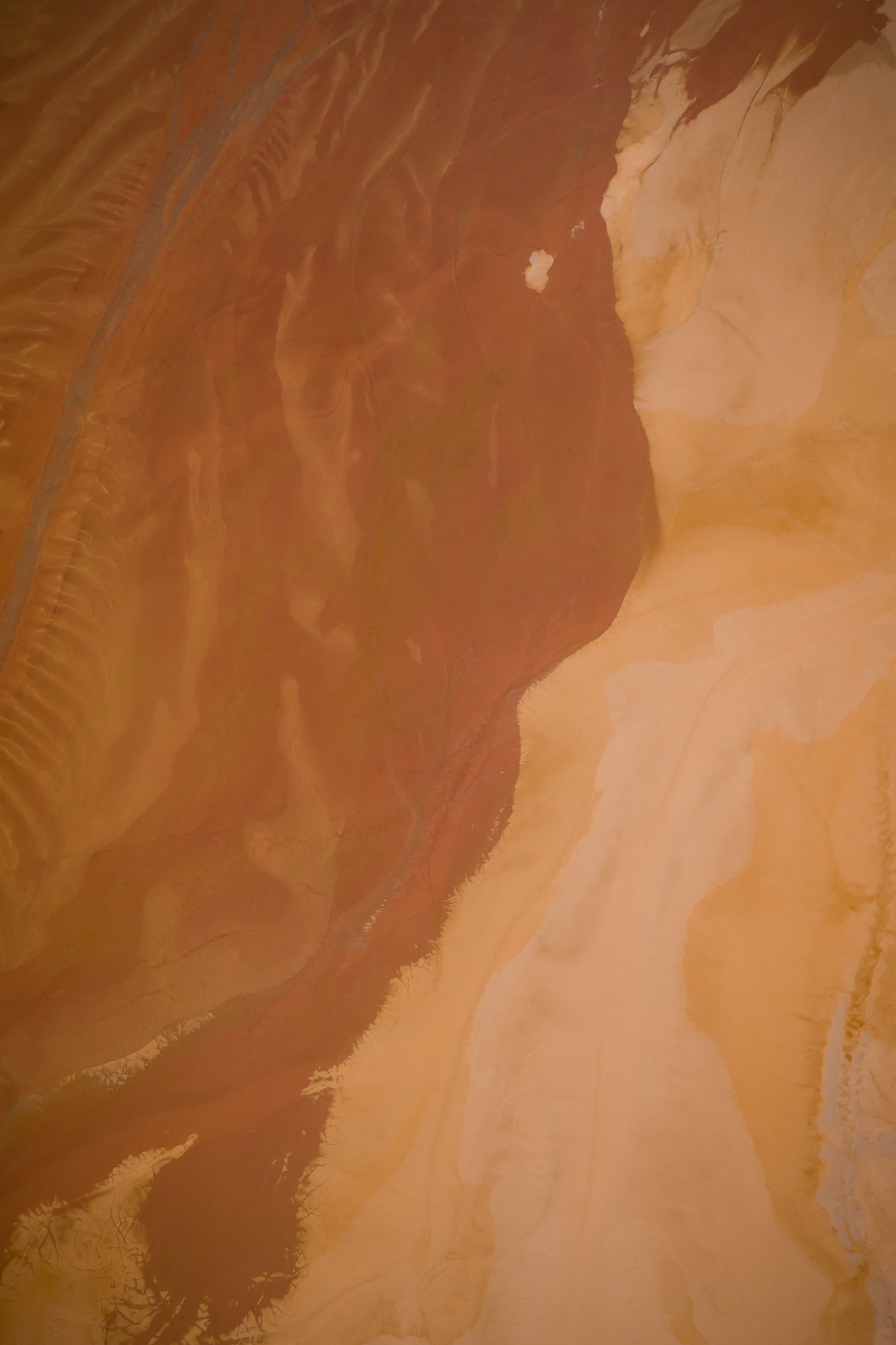 Download wallpaper 3152x4731 sand, aerial view, relief, texture, brown ...