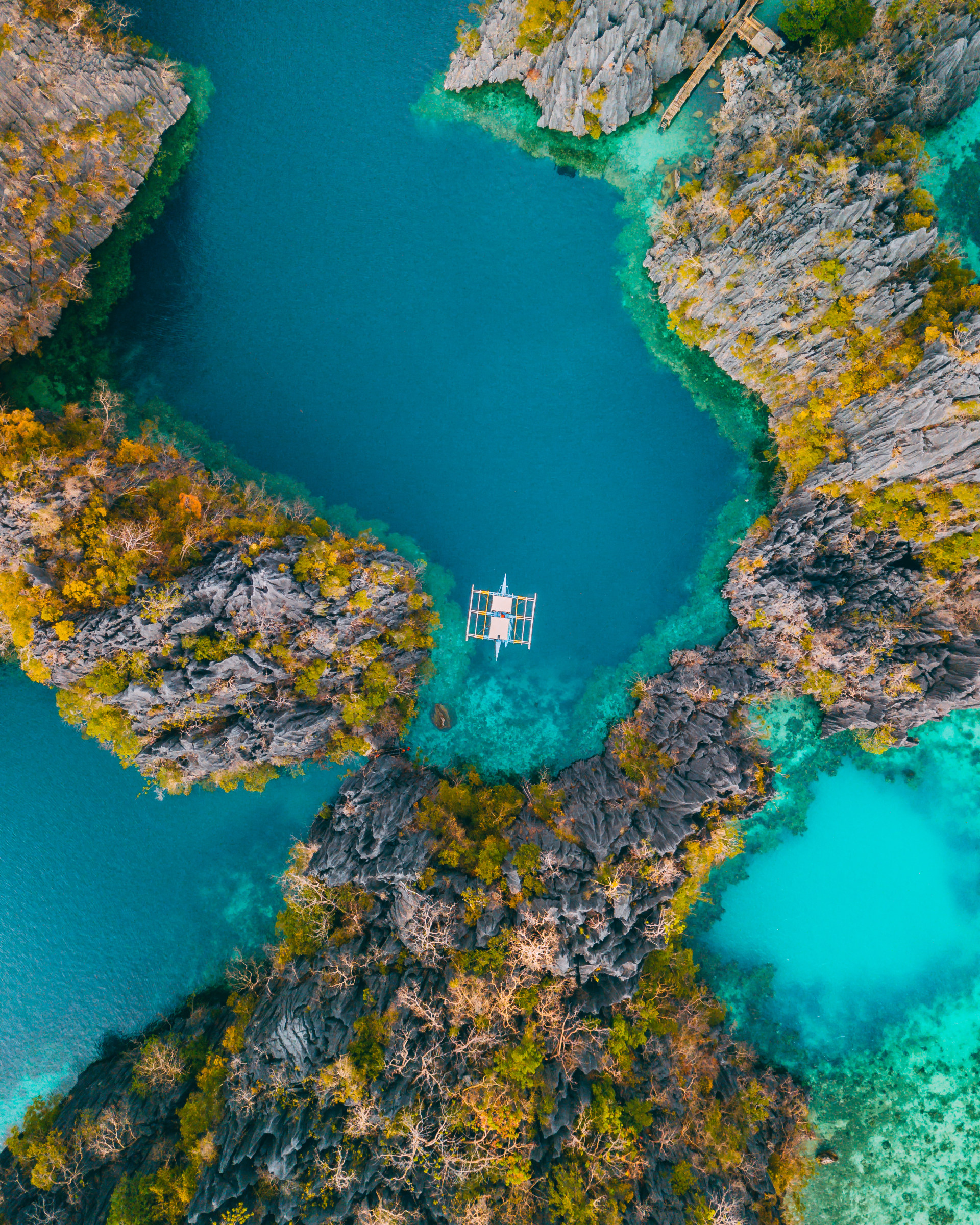 Download wallpaper 1920x2400 sea, bay, aerial view, rocks, water hd ...