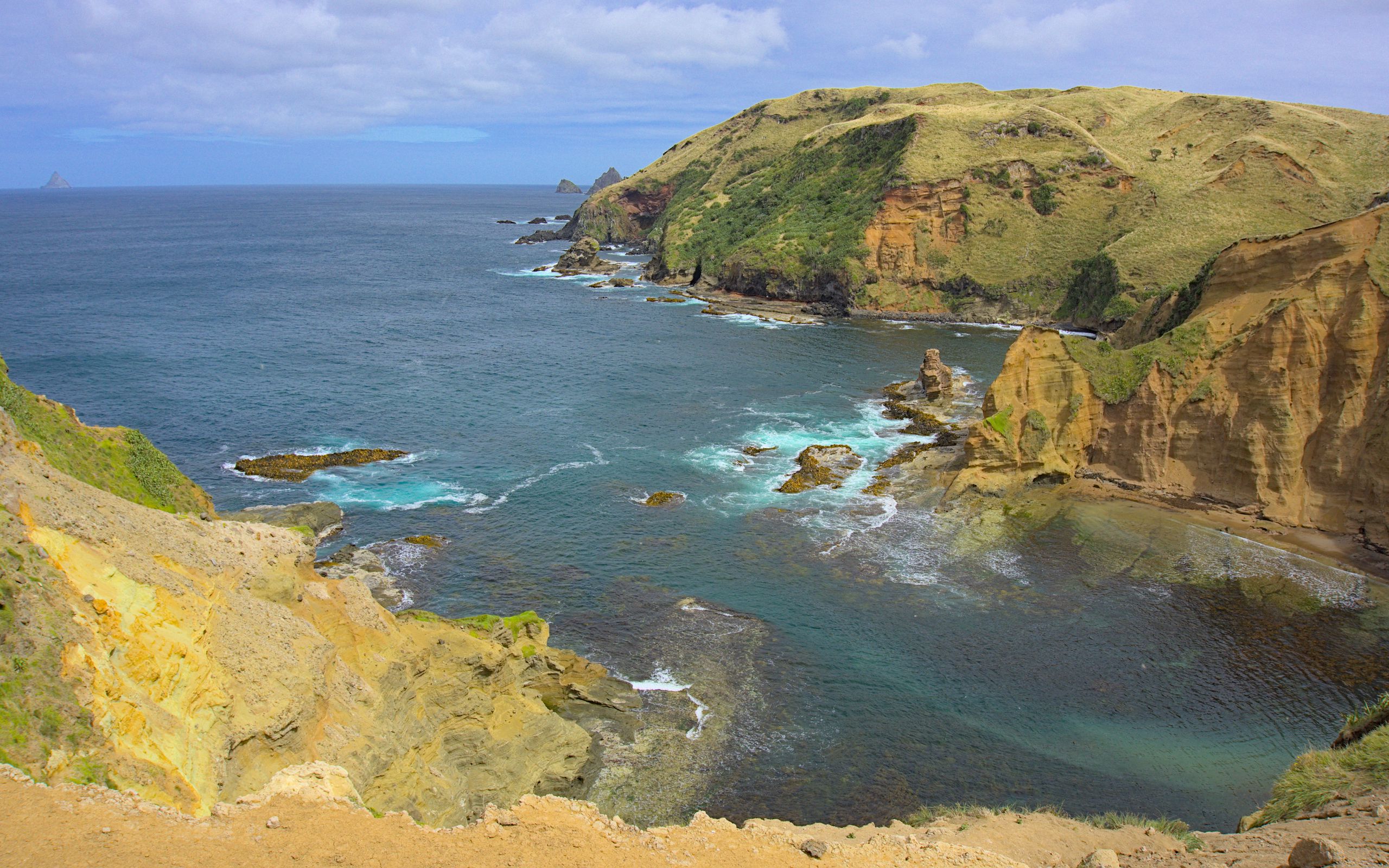 Download wallpaper 2560x1600 sea, bay, cliff, landscape widescreen 16: ...