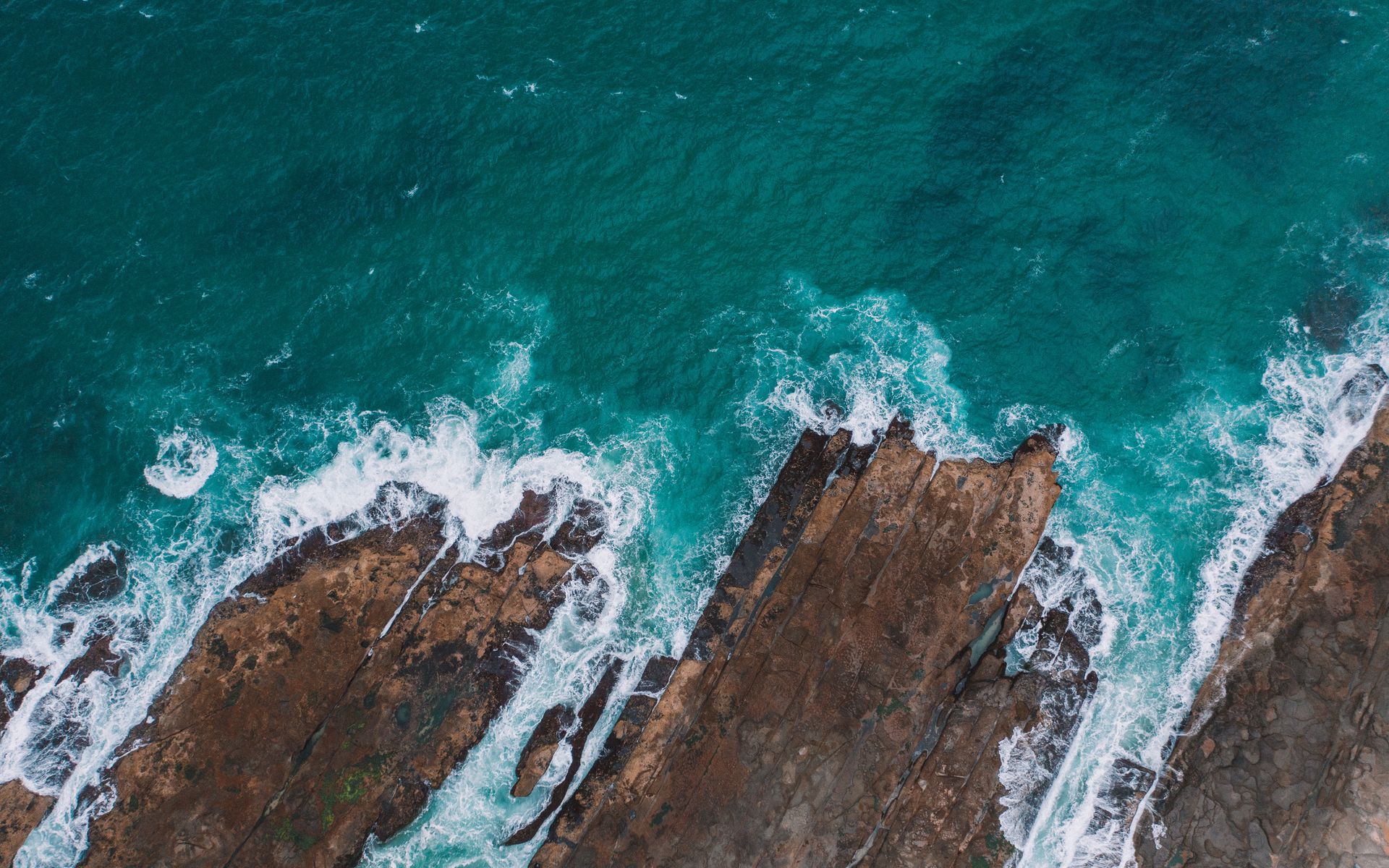 Download wallpaper 1920x1200 sea, rocks, aerial view, coast, water ...