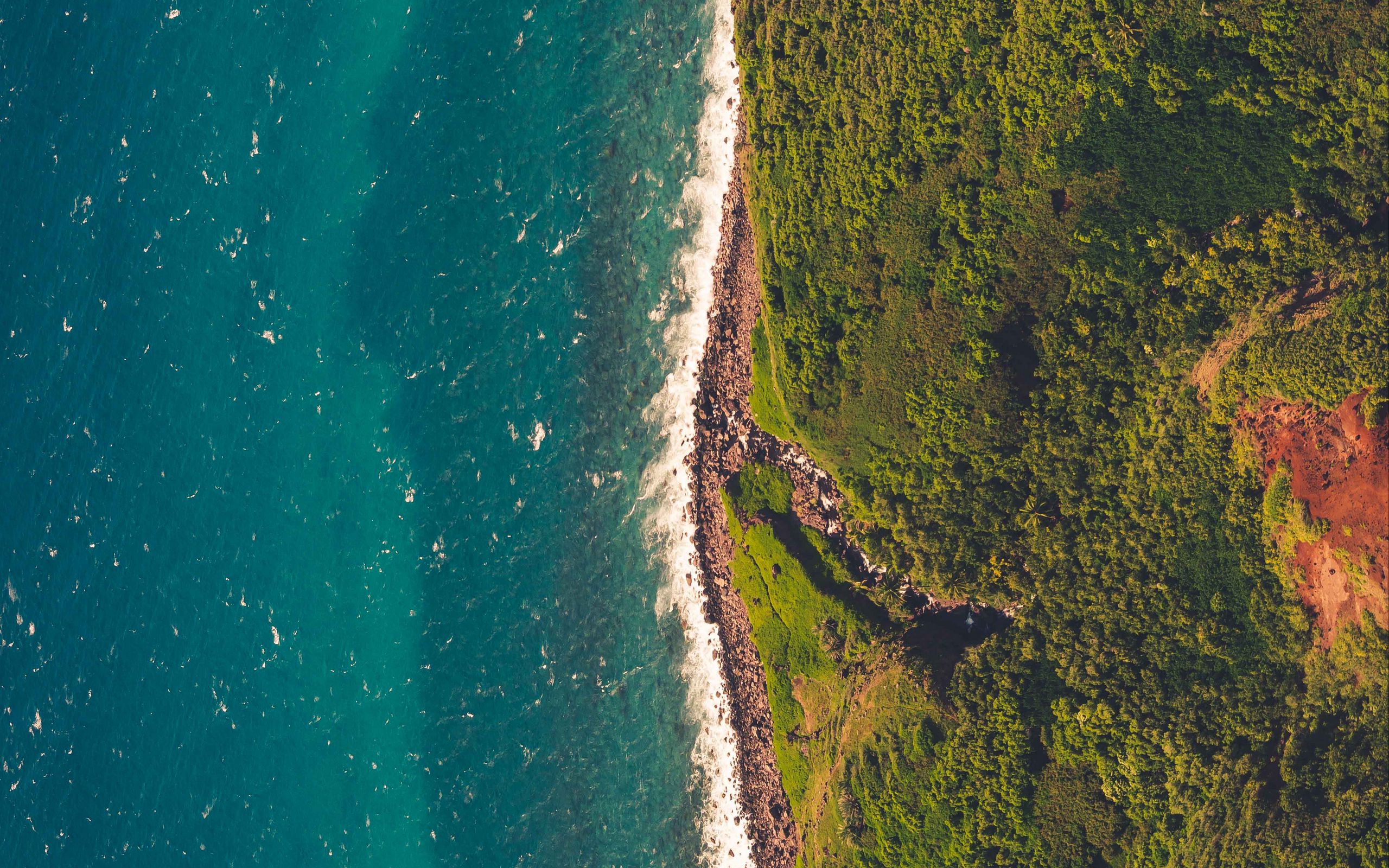Download wallpaper 2560x1600 sea, shore, aerial view, island, water ...