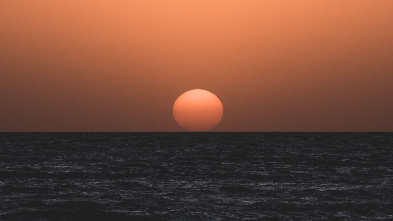 Wallpaper sea, sunset, waves, water, dusk hd, picture, image