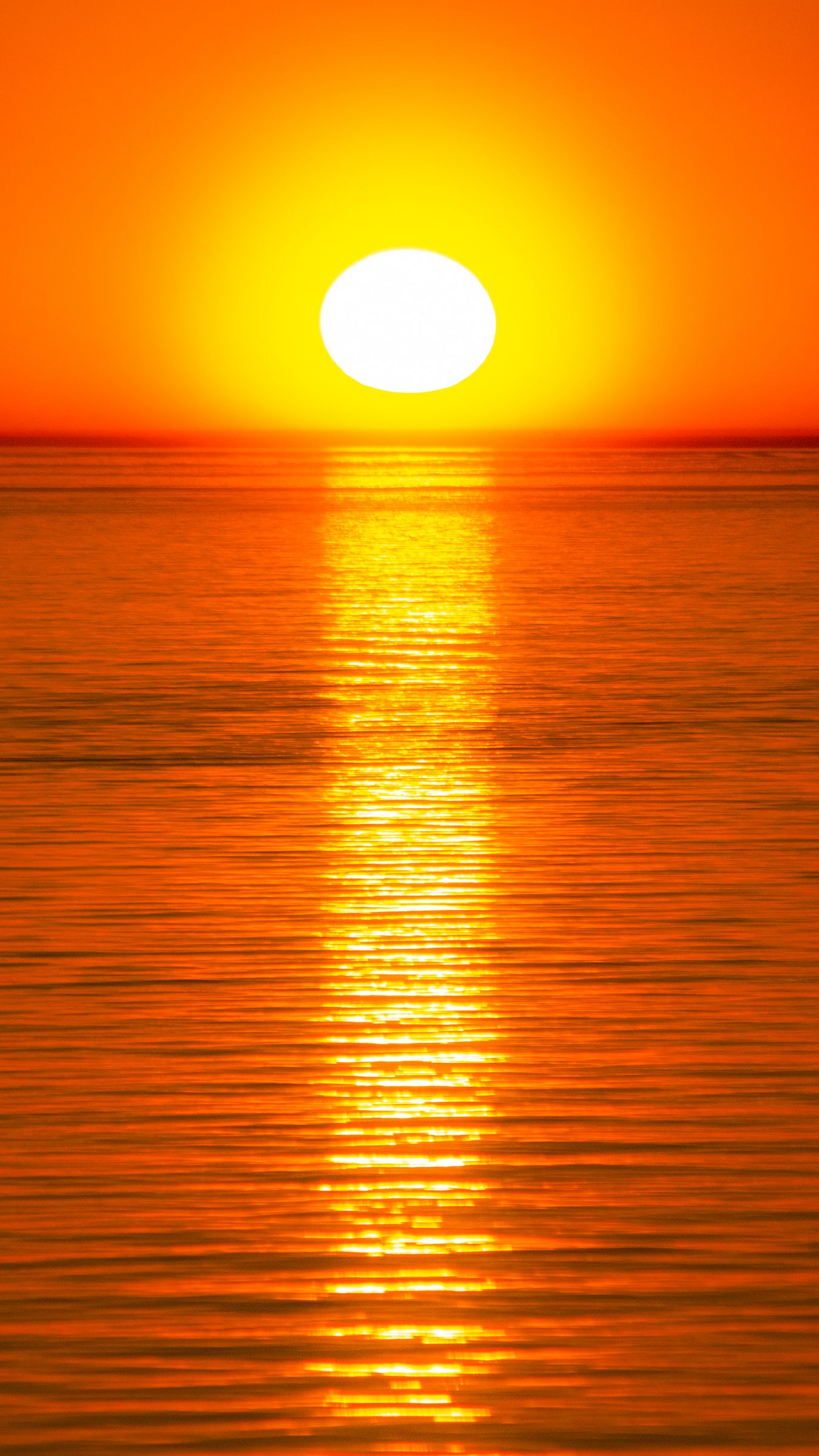 Download wallpaper 1350x2400 sea, water, reflection, sun, sunset iphone ...
