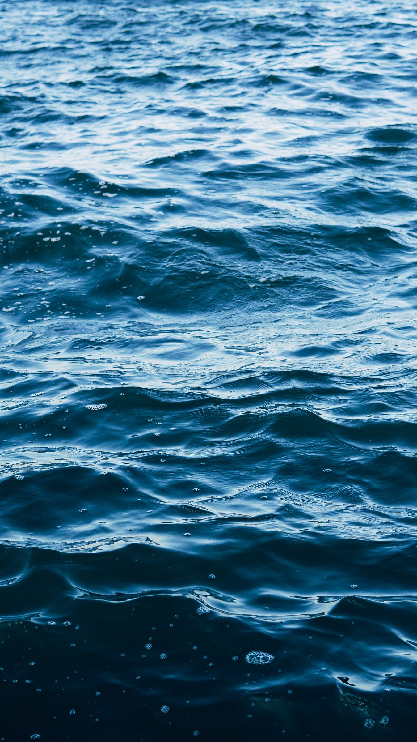 Download wallpaper 1350x2400 sea, water, surface, waves iphone 8+/7+/6s ...