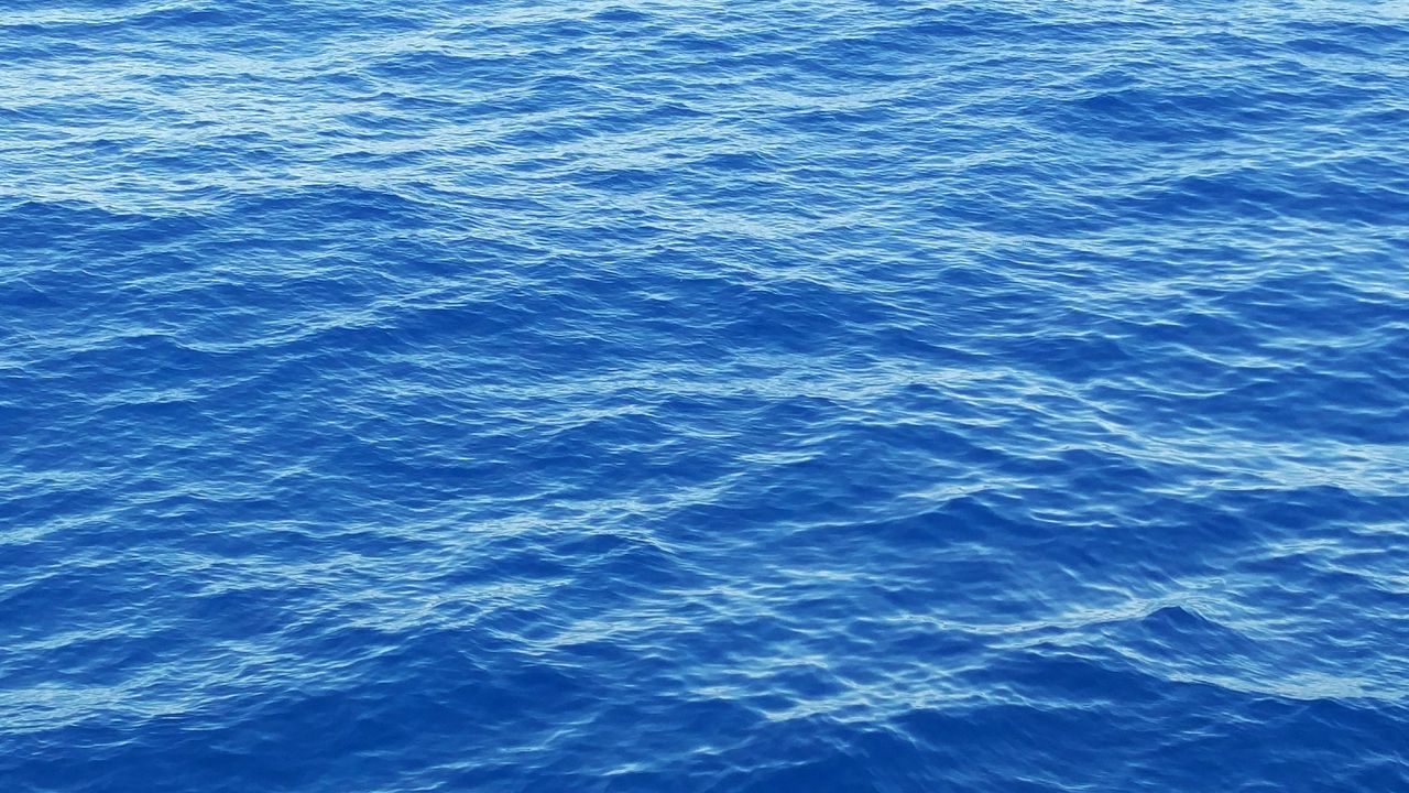 Download wallpaper 1280x720 sea, water, surface, blue hd, hdv, 720p hd ...
