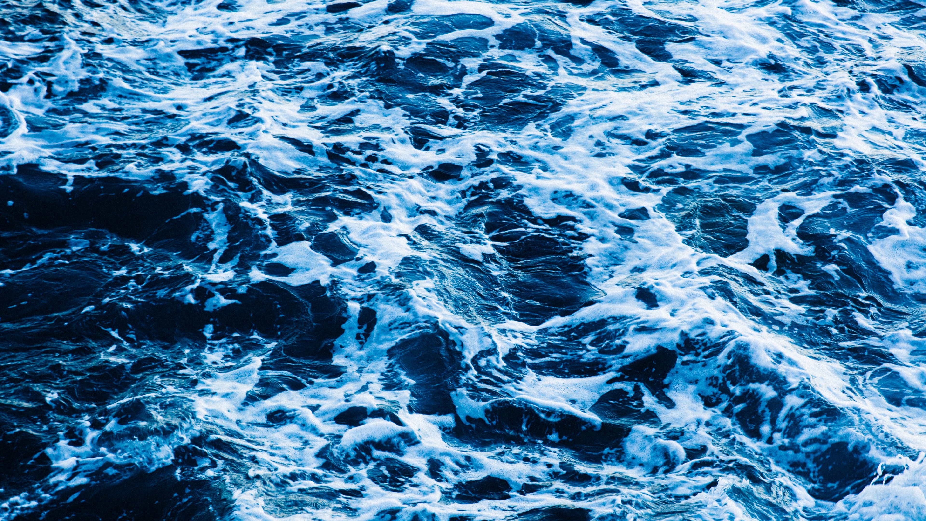 Download wallpaper 3840x2160 sea, water, waves, blue 4k uhd 16:9 hd ...