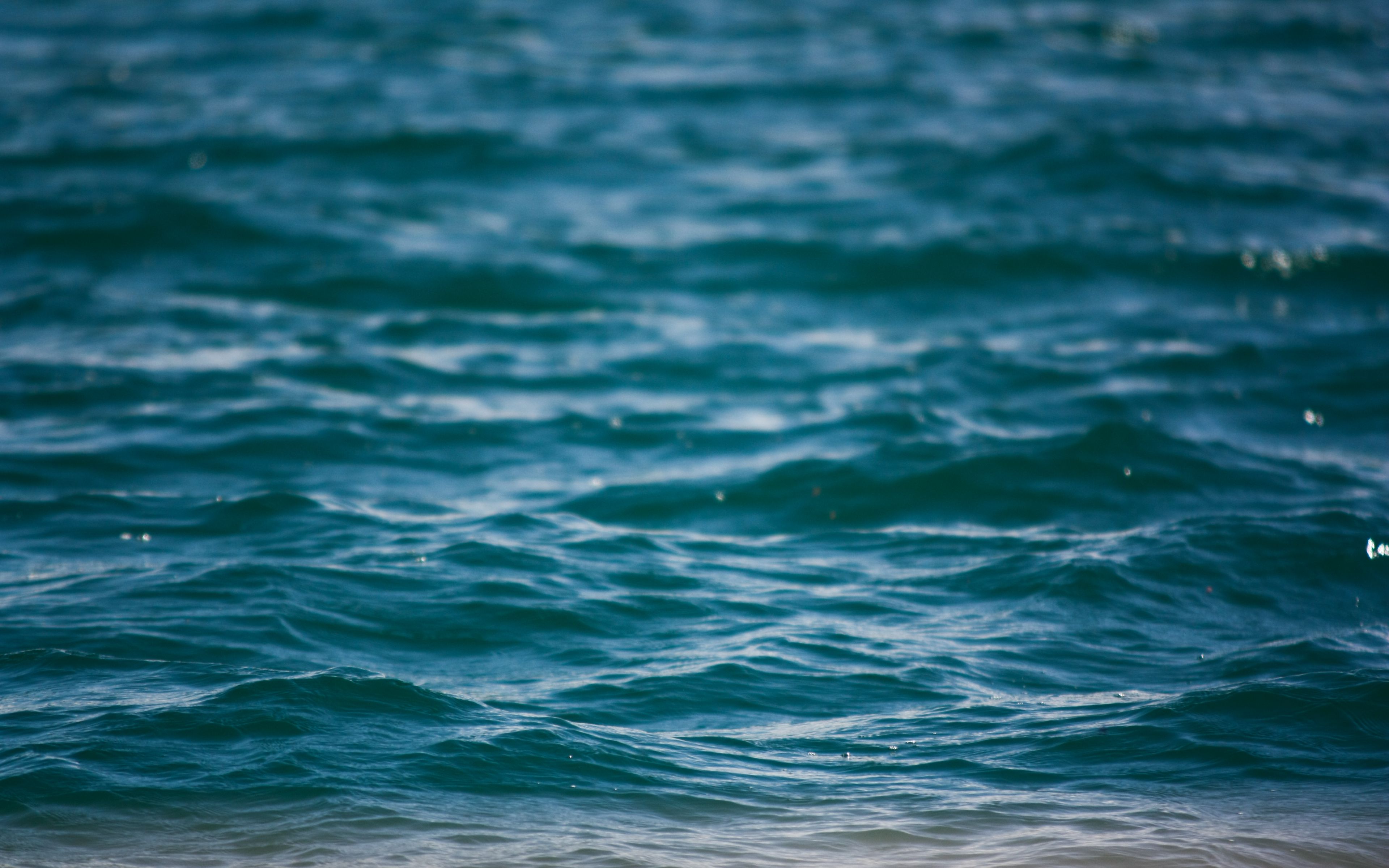 Download wallpaper 3840x2400 sea, water, waves, blue, nature 4k ultra ...