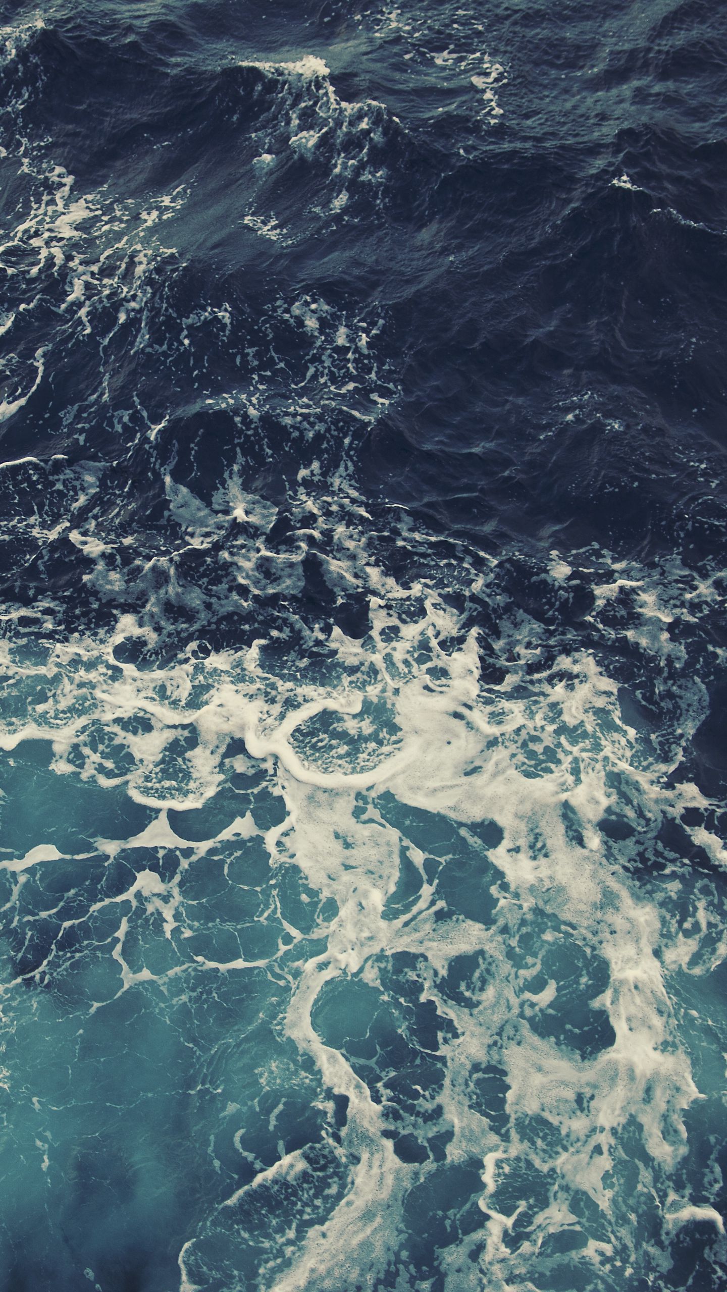 Download wallpaper 1440x2560 sea, waves, ocean, foam qhd samsung galaxy ...