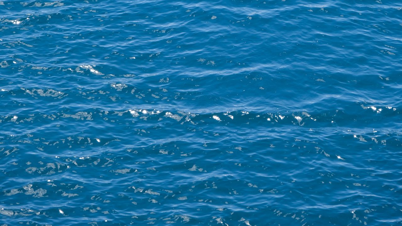 Wallpaper sea, waves, ripples, water, blue hd, picture, image