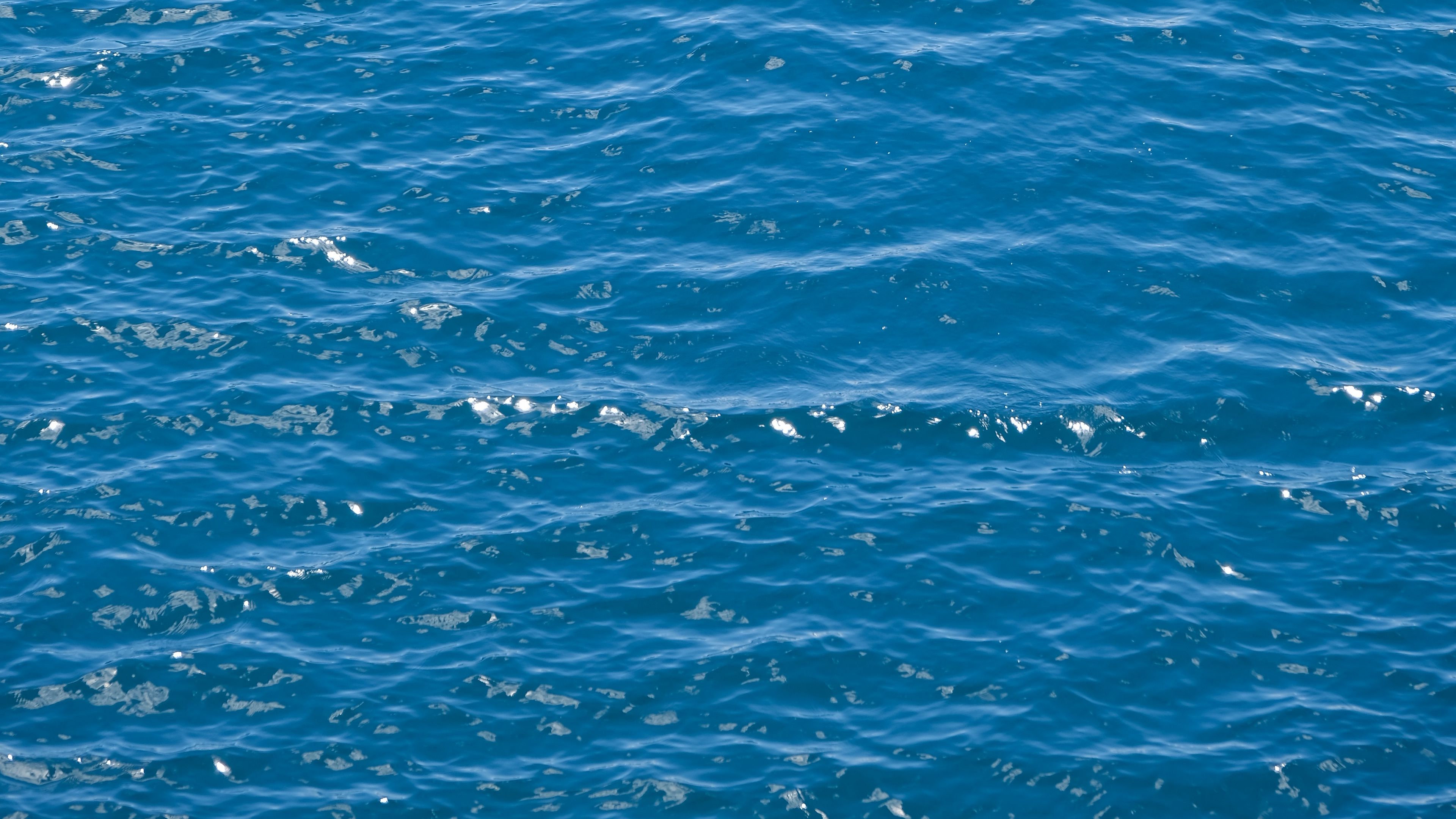 Download wallpaper 3840x2160 sea, waves, ripples, water, blue 4k uhd 16 ...