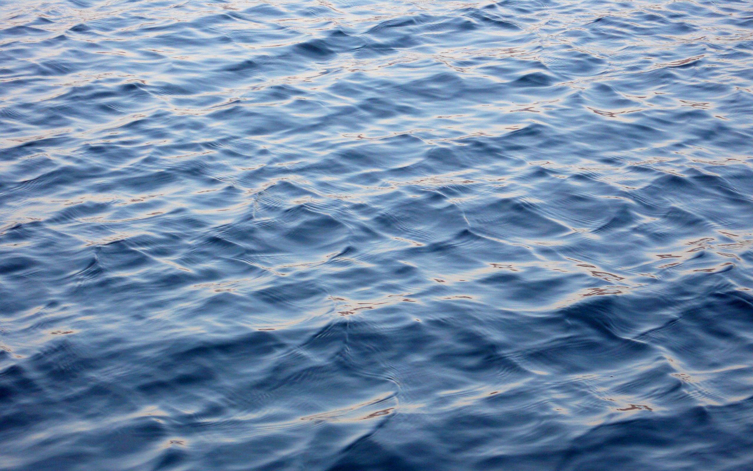 Download wallpaper 2560x1600 sea, waves, ripples, blue widescreen 16:10 ...